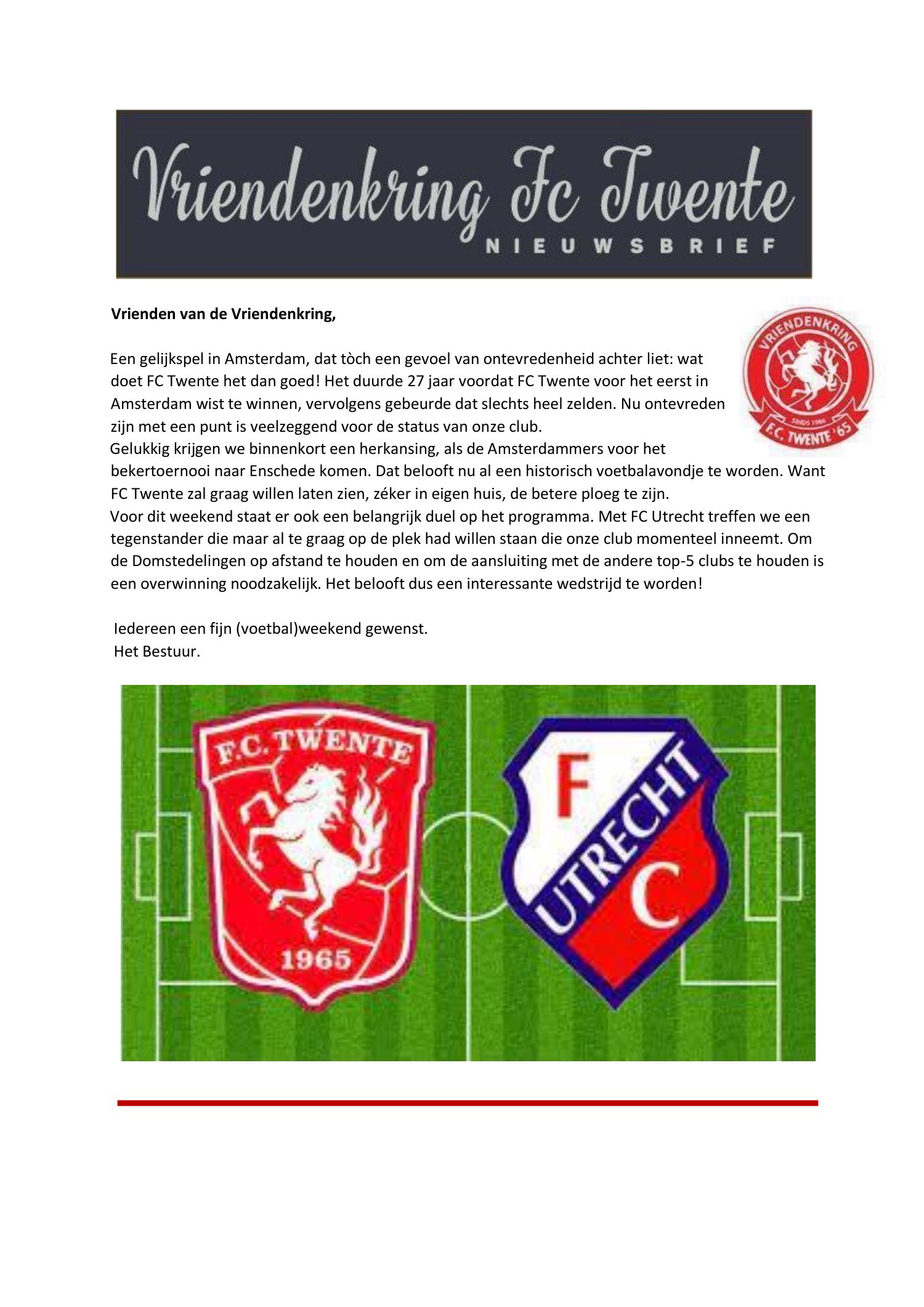 Nieuwsbrief FC Twente - FC Utrecht.pdf | DocDroid