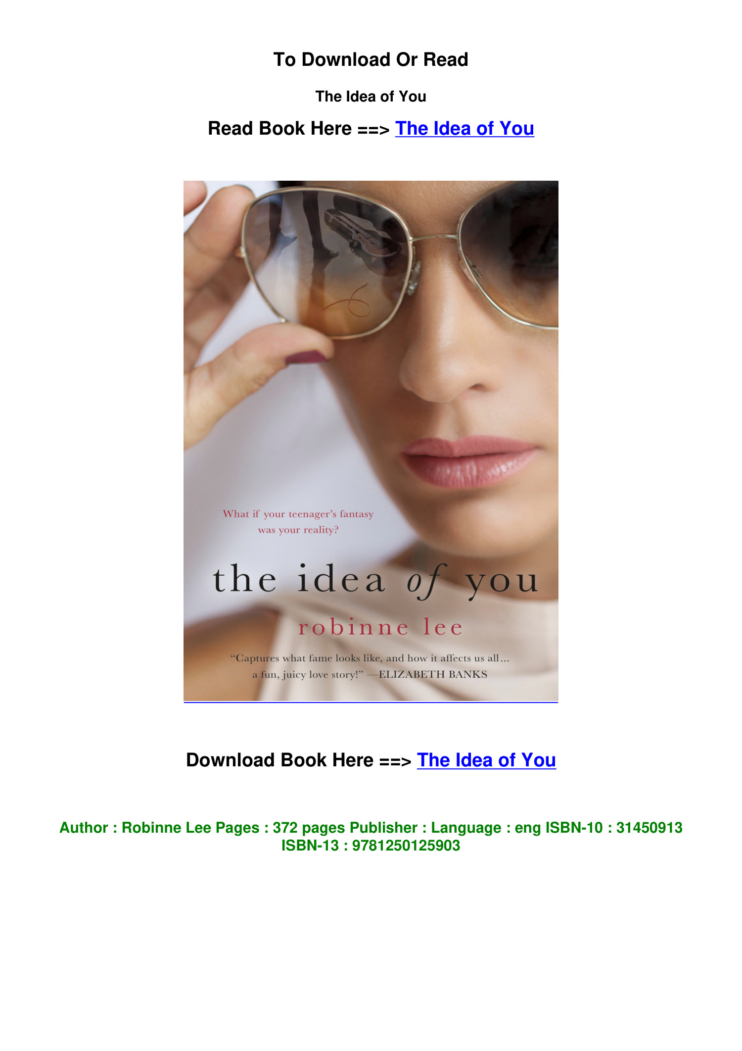 EPUB Download The Idea of You by Robinne Lee.pdf | DocDroid