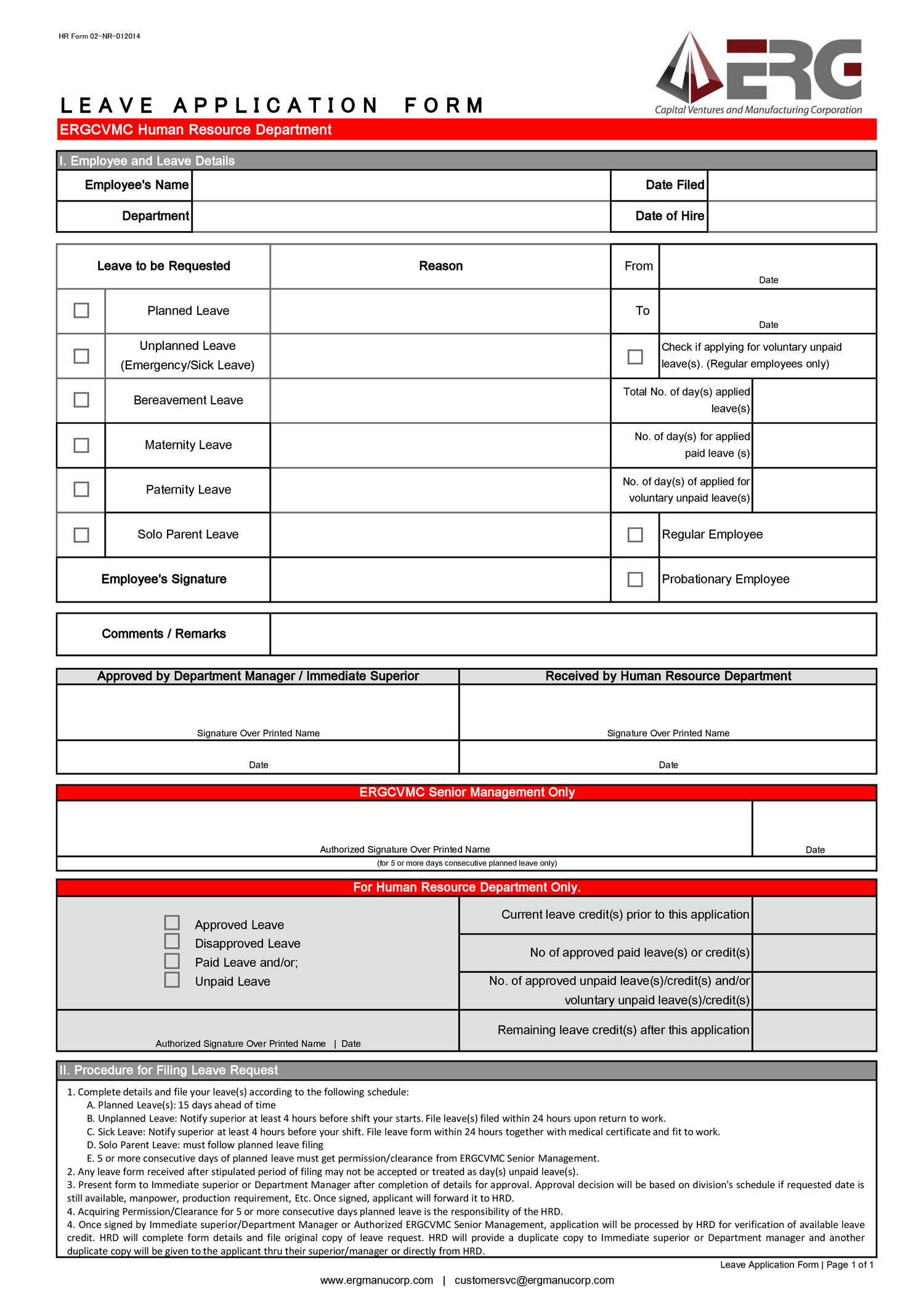 Employee Leave Form.pdf | DocDroid