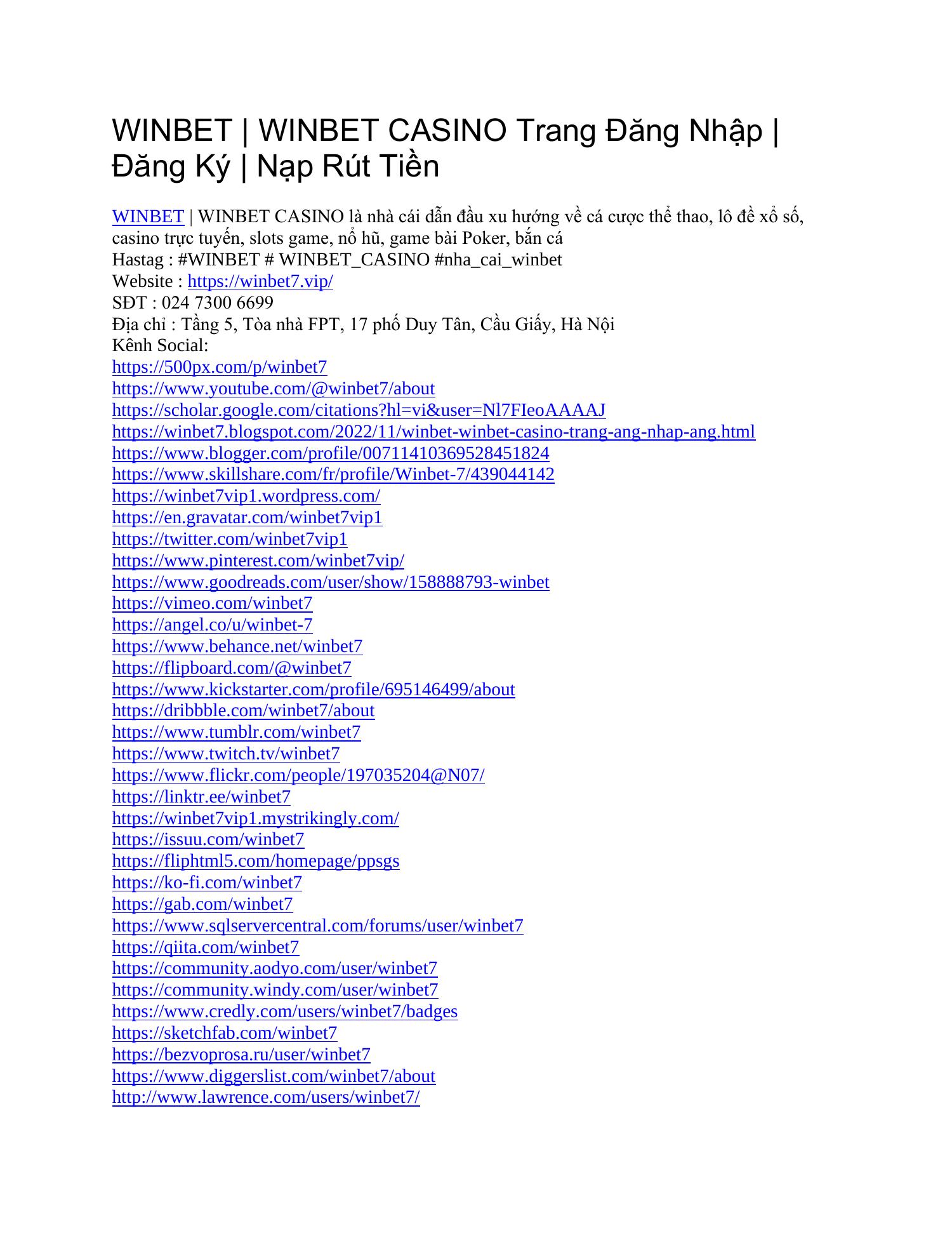 WINBET.docx | DocDroid