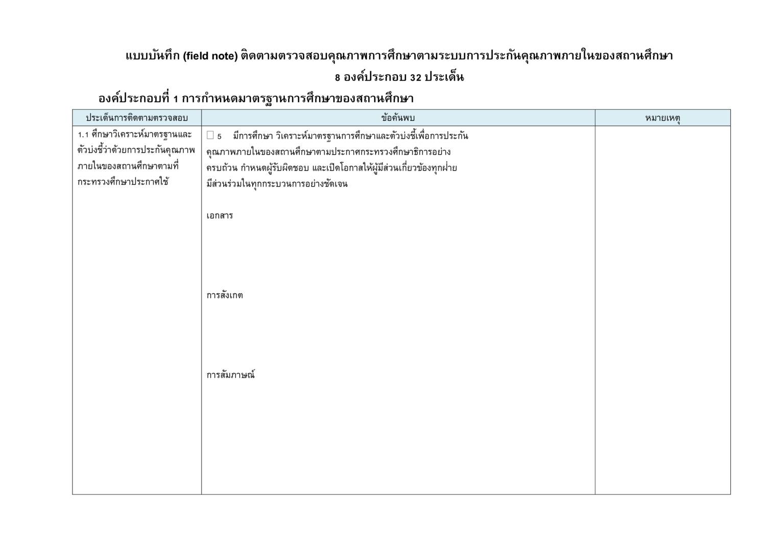 4แบบบันทึก(Field Note) ระบบประกันฯ.pdf | DocDroid