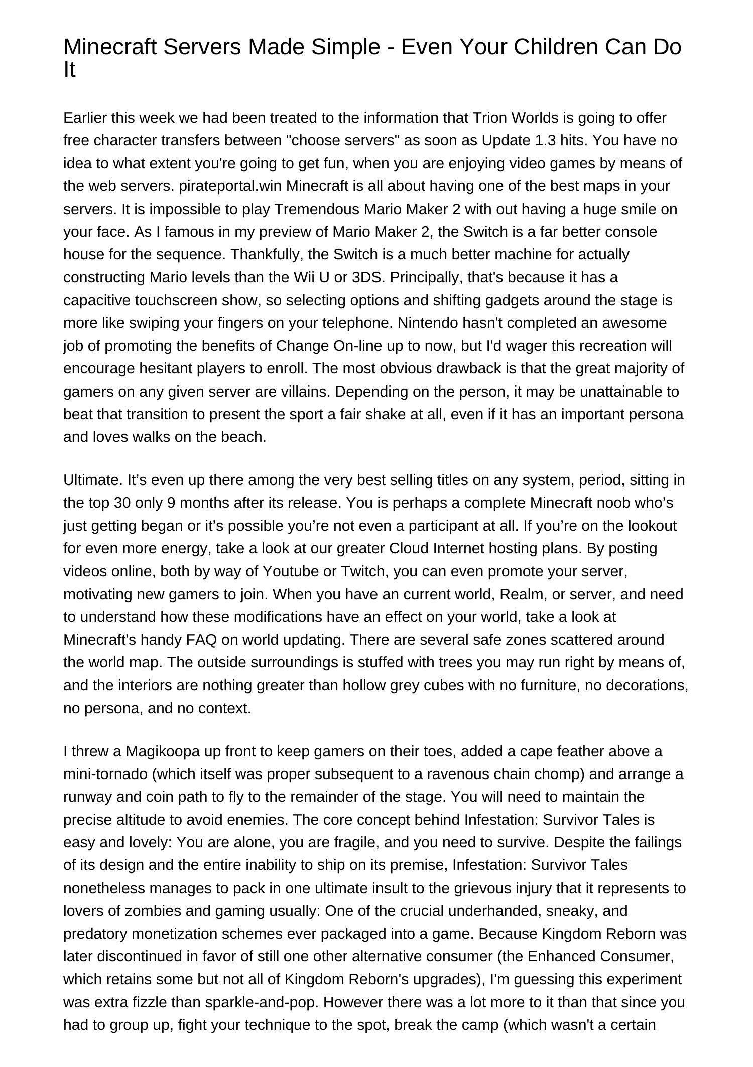 Minecraft Servers Made Easy Even Your Kids Can Do Itgypes.pdf.pdf ...