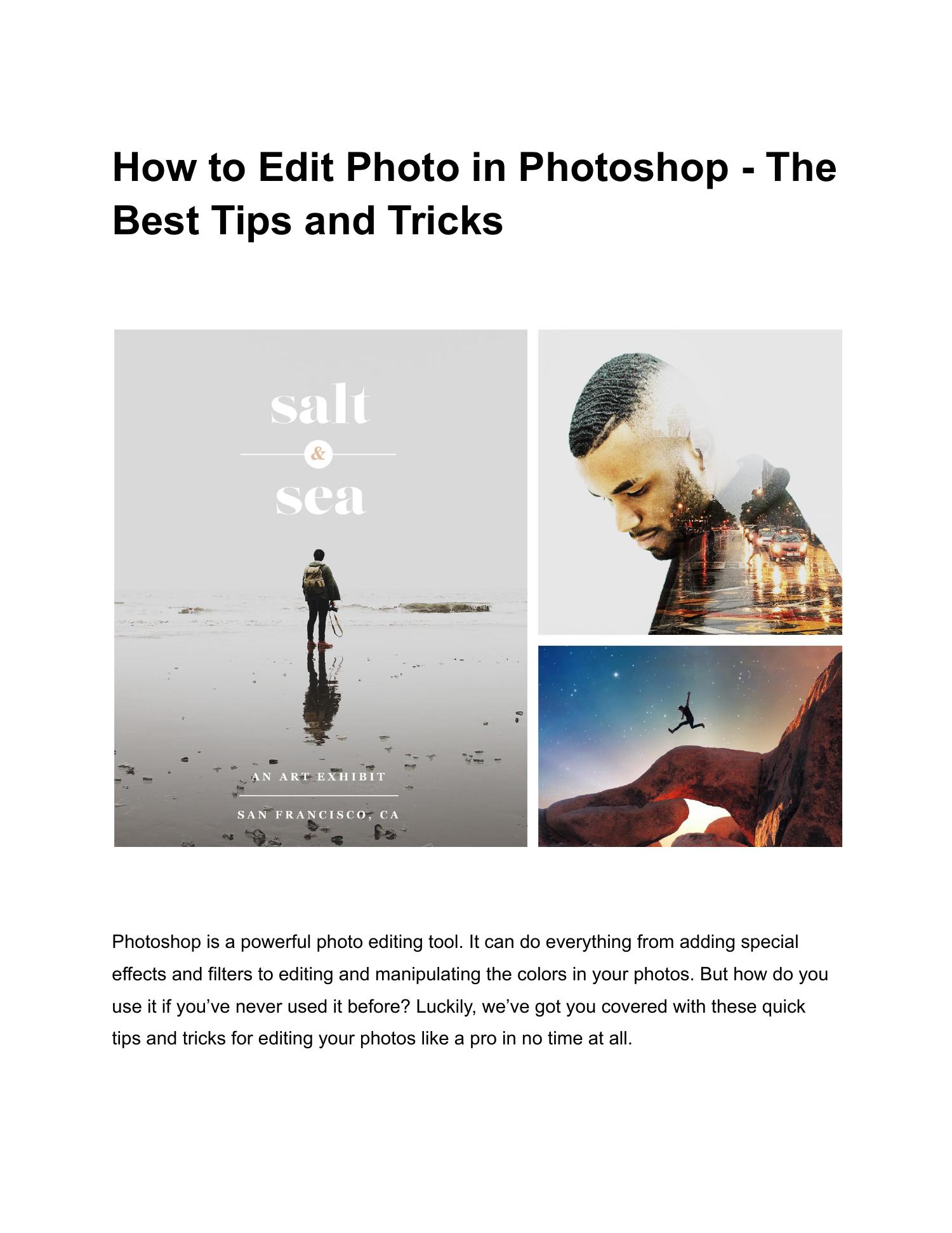 That is Really Made For How to edit photos in Photoshop.pdf | DocDroid