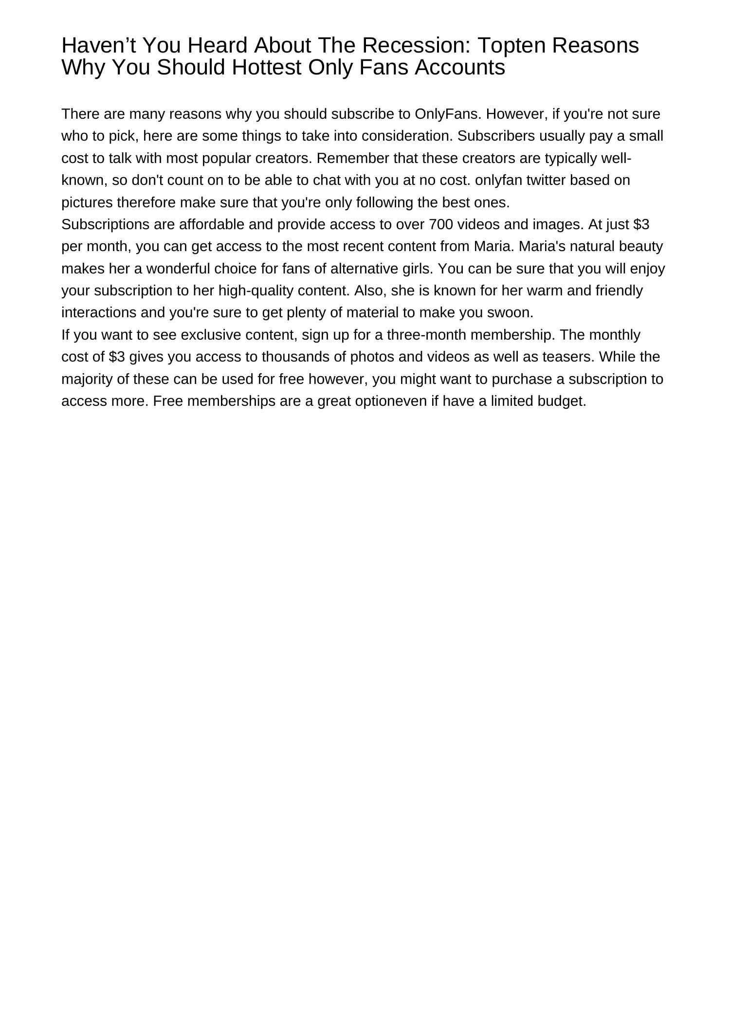 6 Reasons You Will Never Be Able To Hottest Only Fans Accounts Like ...