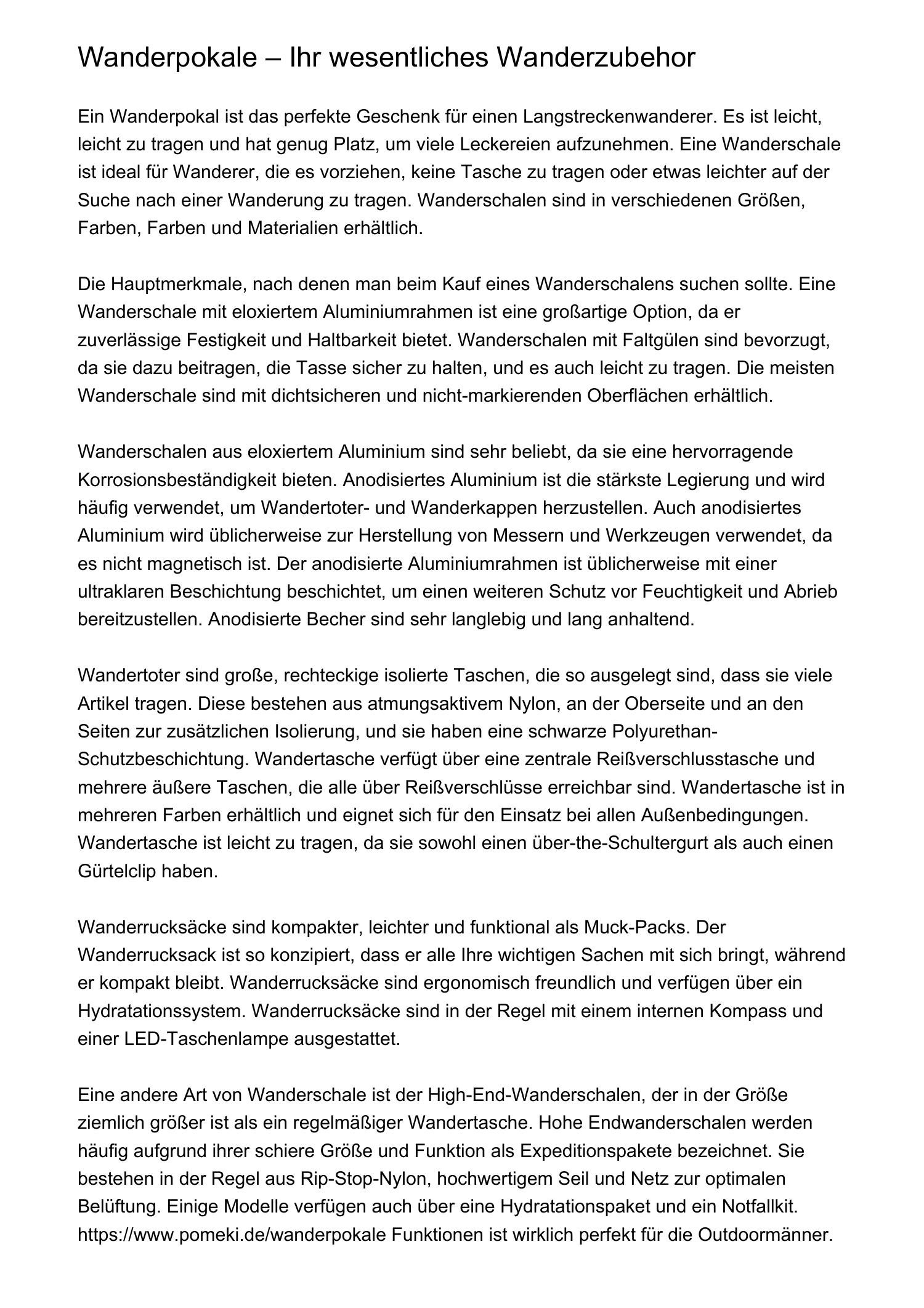 Wanderpokale Ihr wesentliches Wanderzubehorobkbd.pdf.pdf | DocDroid