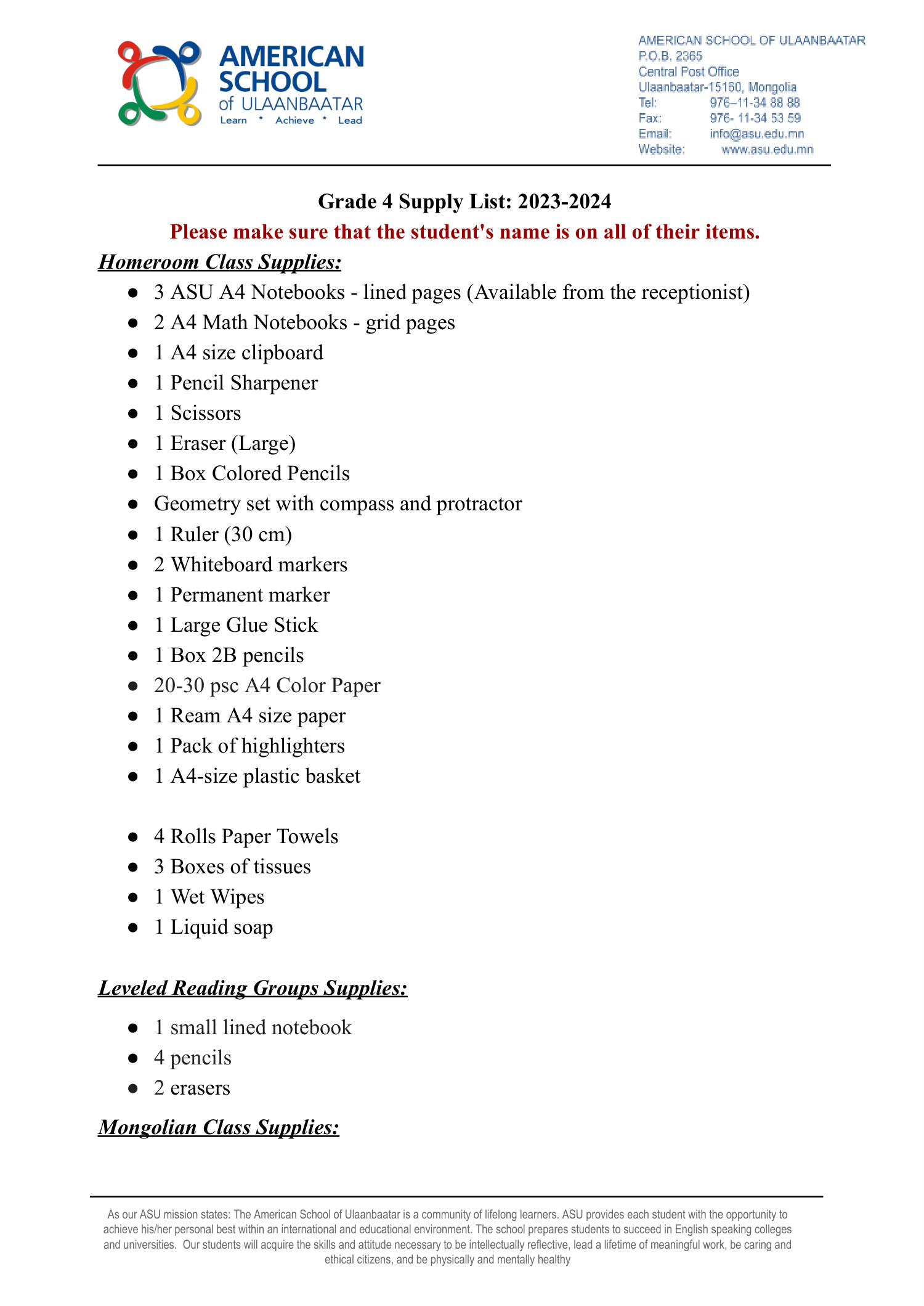Grade 4 Supply List_ 2023-2024 Eng_Mon.pdf | DocDroid