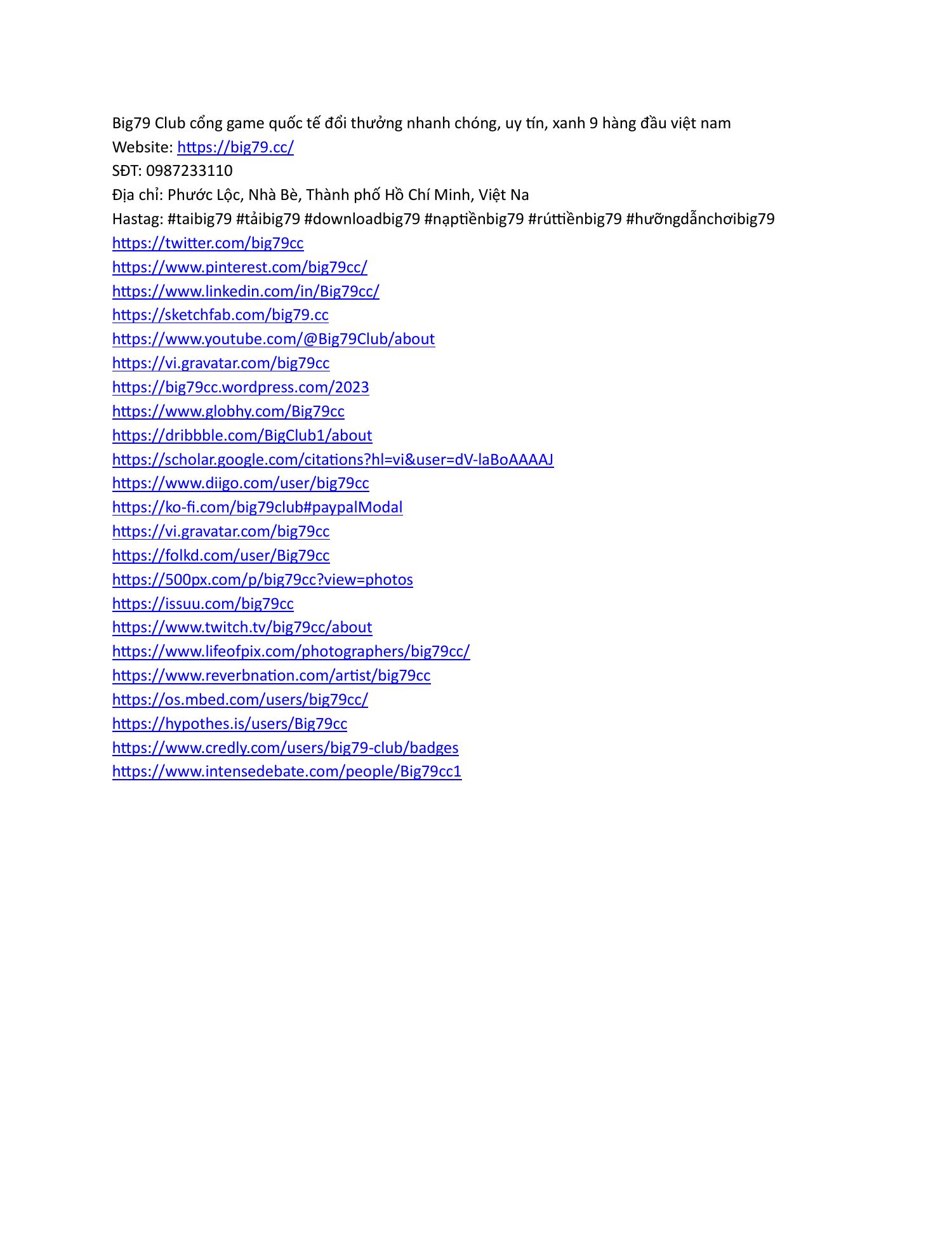 Big79 Club cổng game quốc tế đổi thưởng nhanh chóng.docx | DocDroid