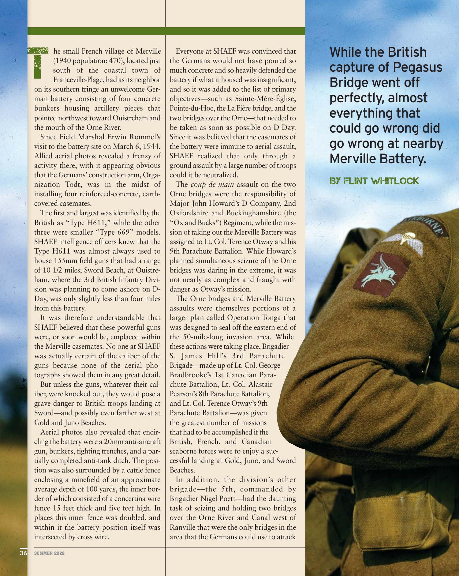 D-day disaster Merville, WWII Quarterly Summer 2022.pdf | DocDroid