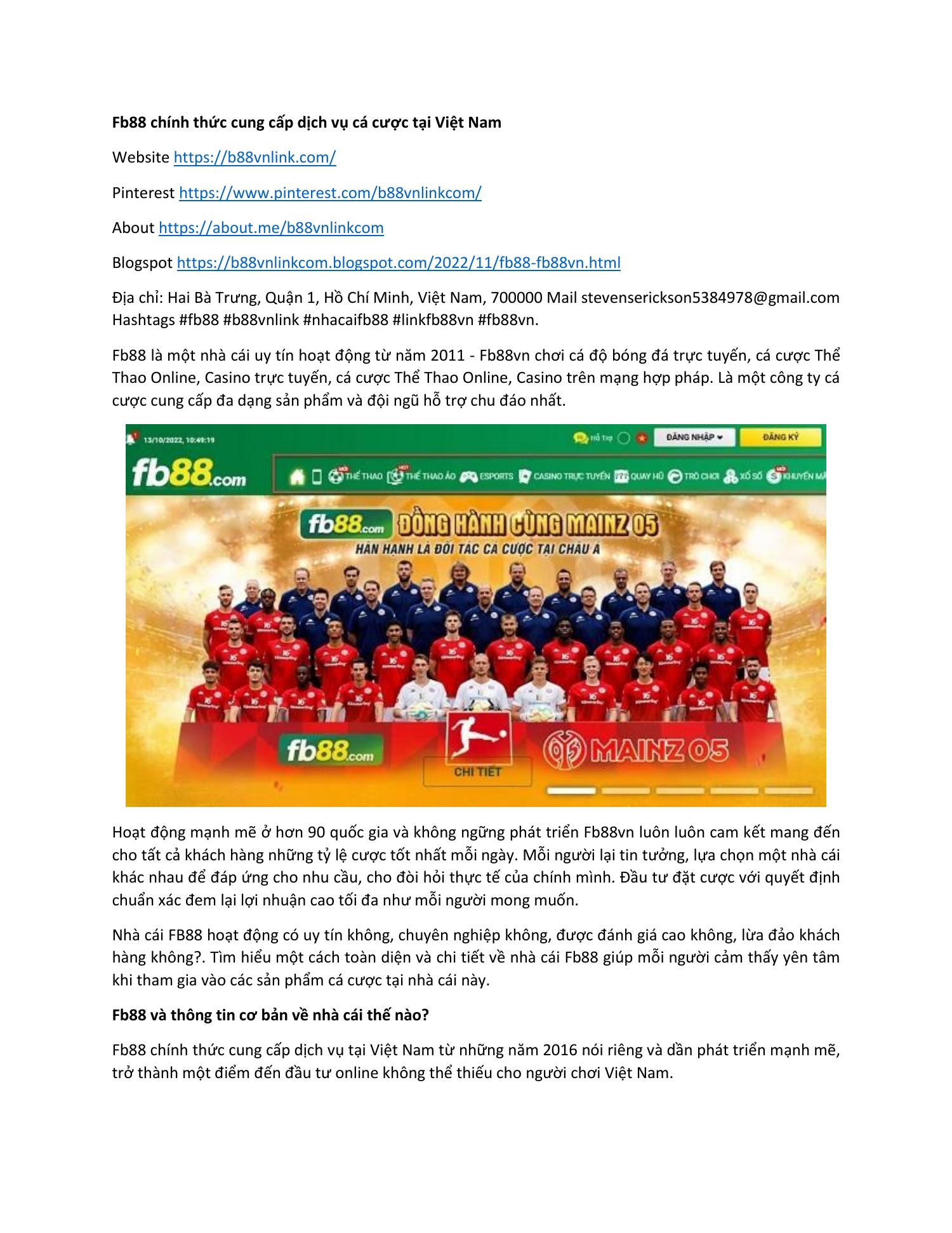 Fb88 Link vao Fb88vn moi nhat 2023 uy tin bao mat.pdf | DocDroid