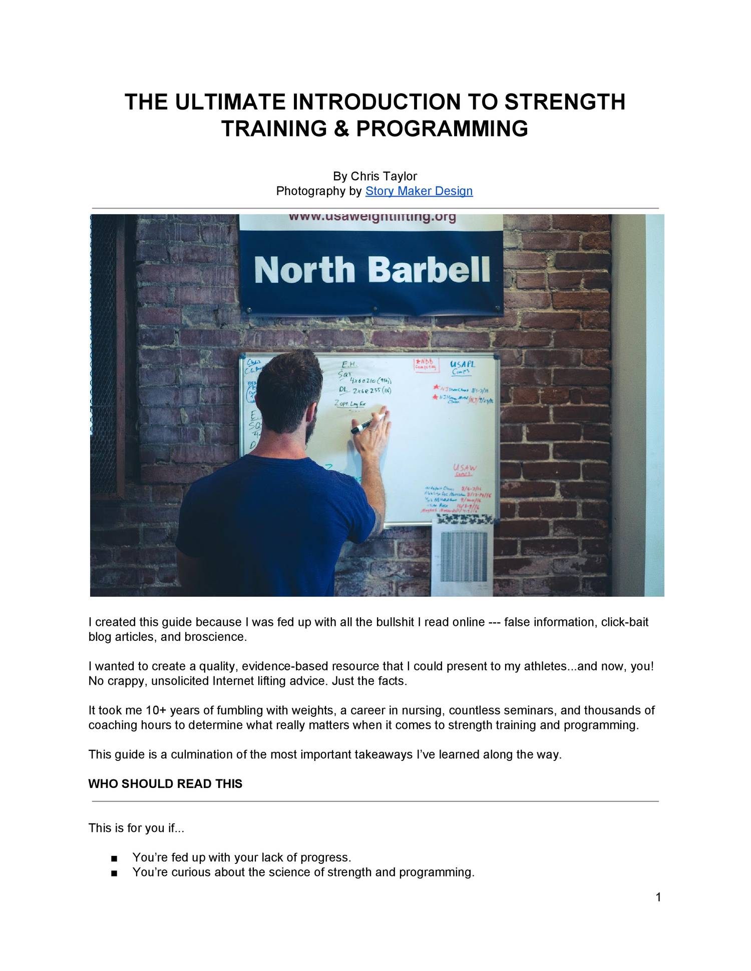 THE ULTIMATE INTRODUCTION TO STRENGTH TRAINING & PROGRAMMING.pdf | DocDroid