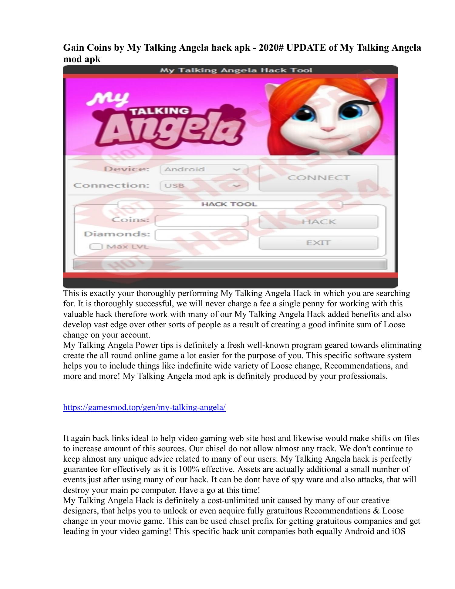 Talking Angela Hacker