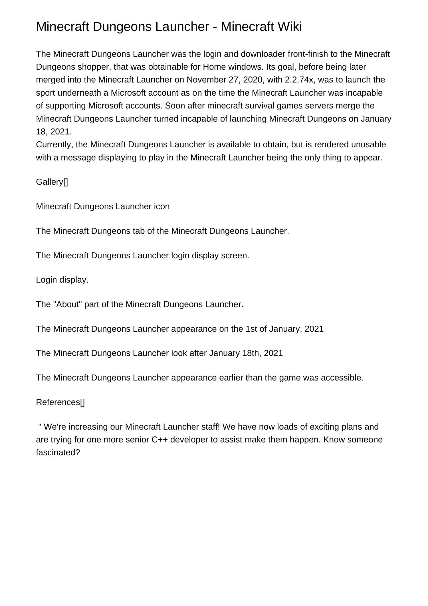 Minecraft Dungeons Launcher Minecraft Wikimjvup.pdf.pdf | DocDroid