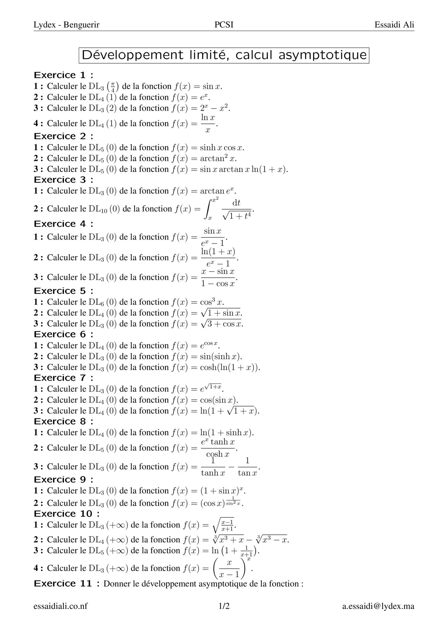 calcul de limite pdf