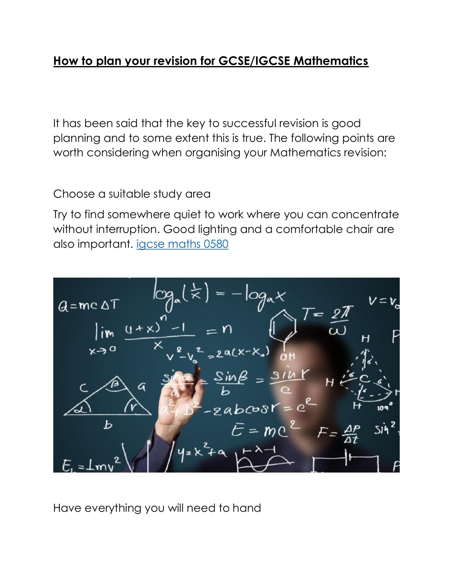 How to plan your revision for GCSE.pdf | DocDroid