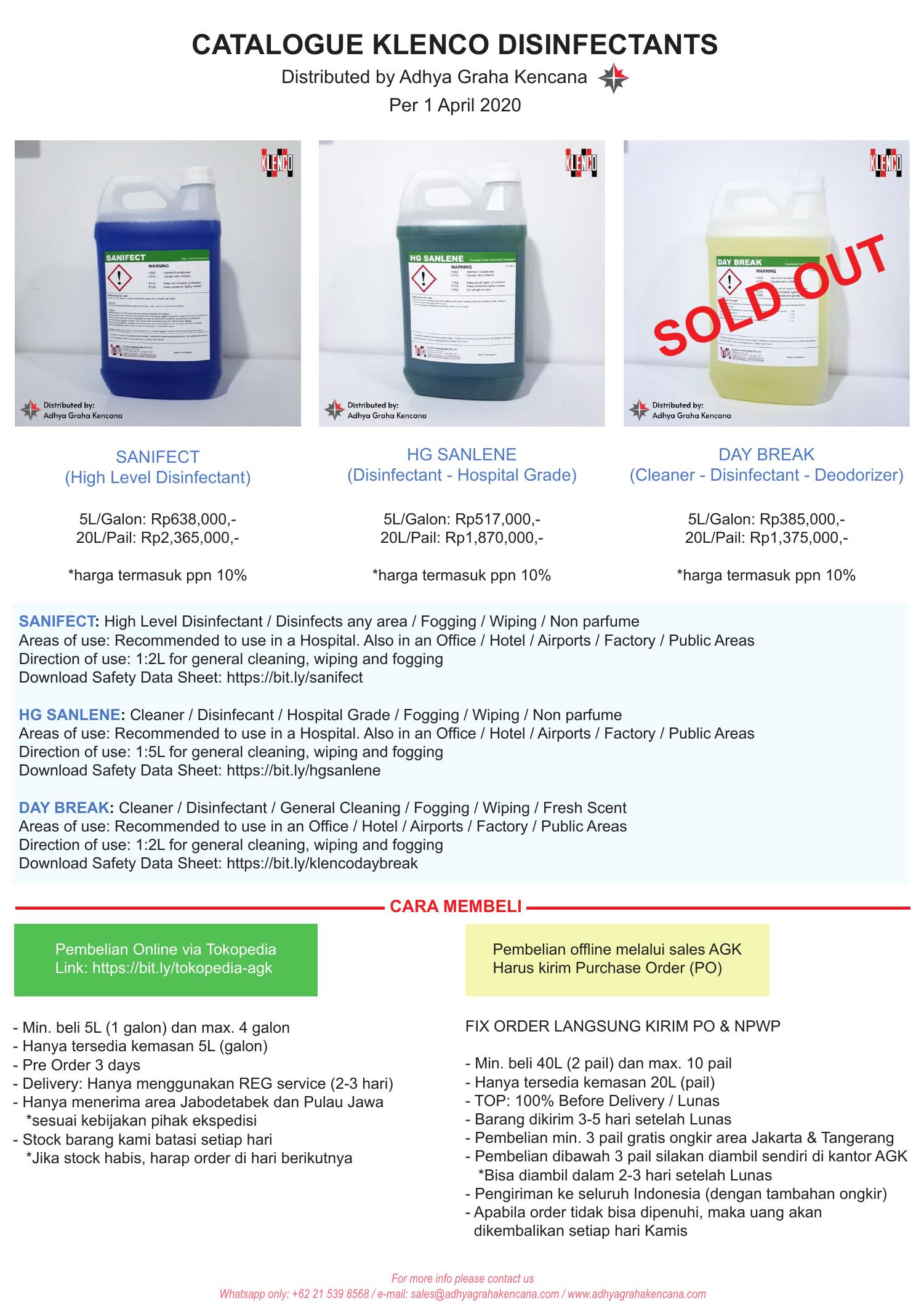 Catalogue Klenco Disinfectants (AGK).pdf | DocDroid