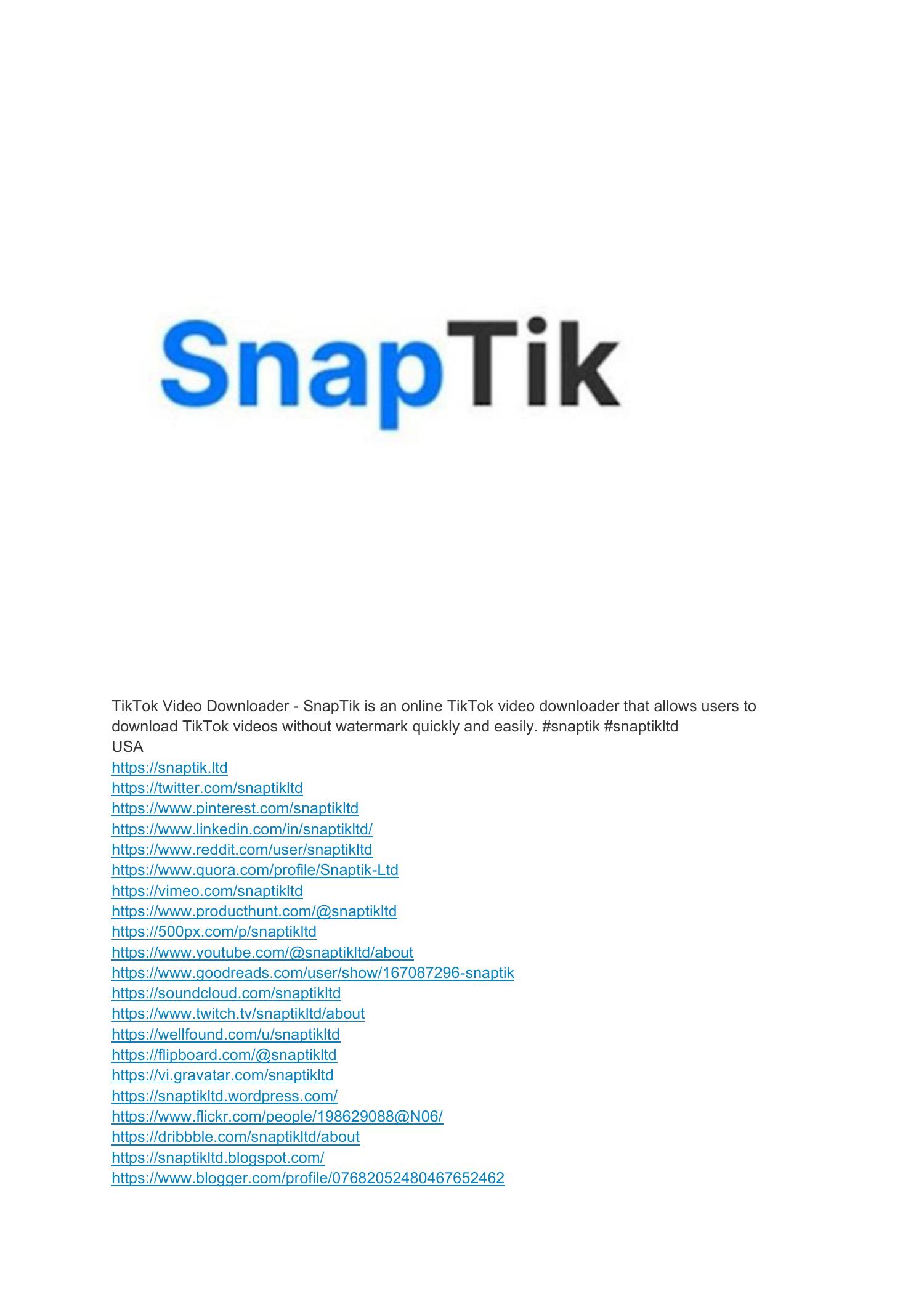 snaptik.docx | DocDroid