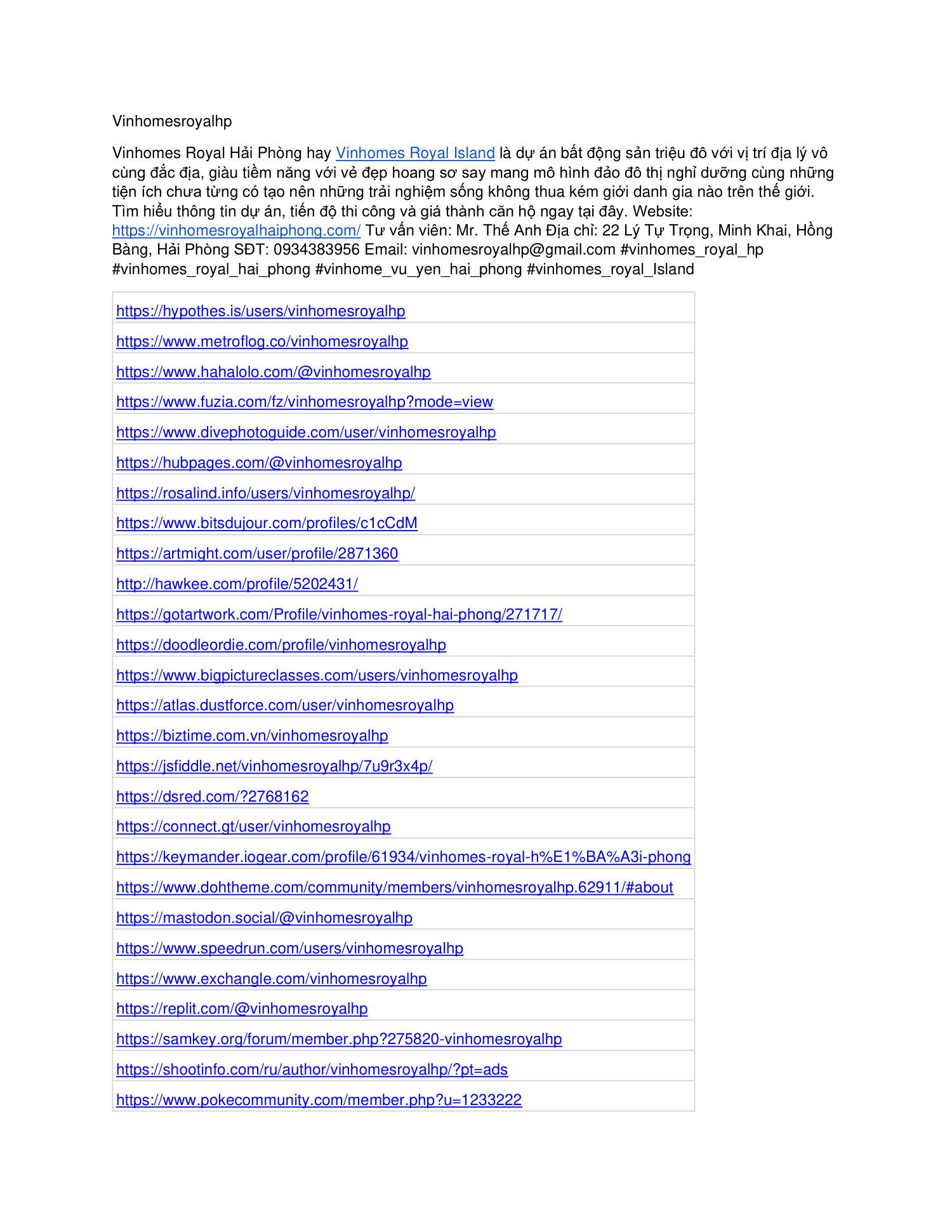 Vinhomesroyalhp.docx | DocDroid