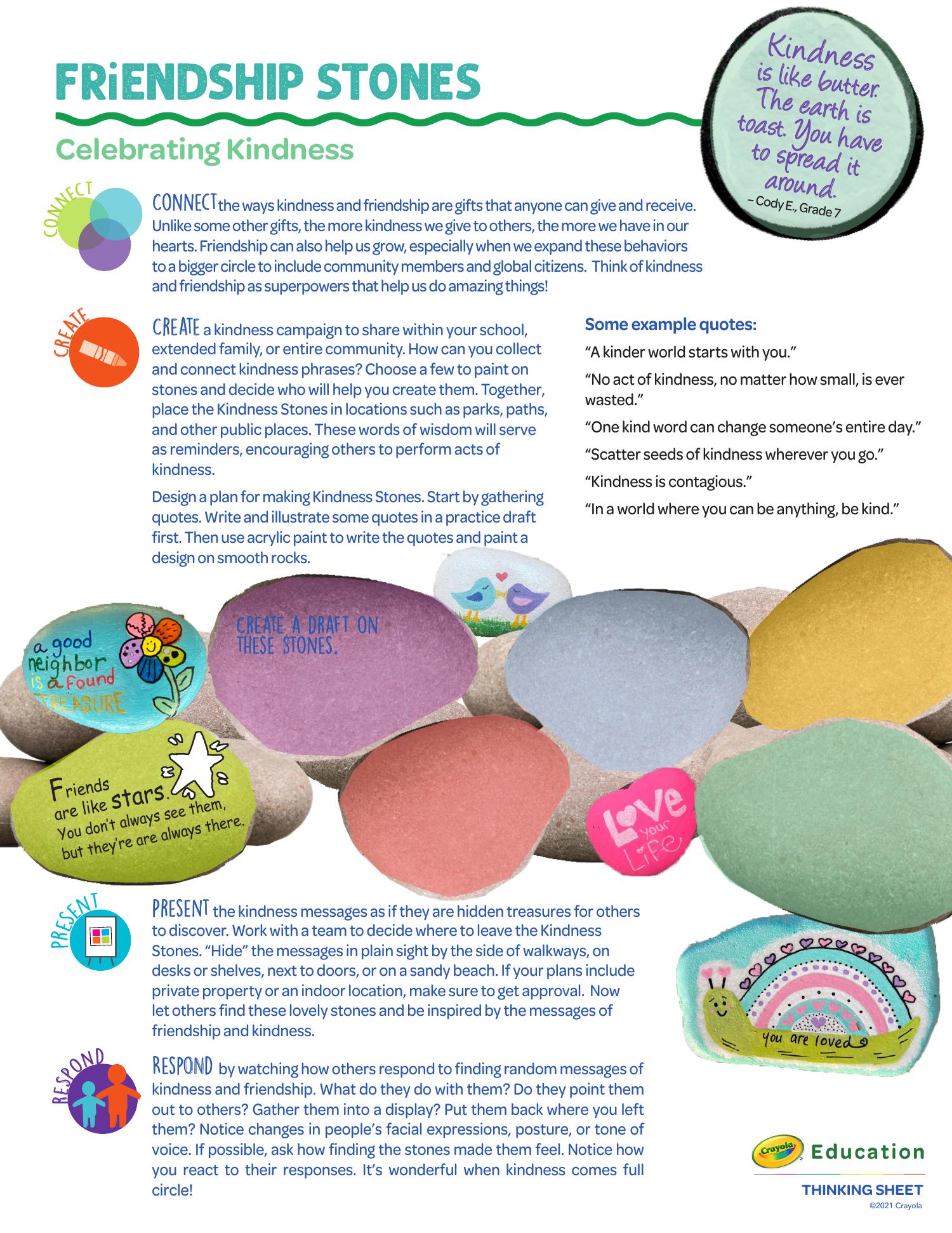 Student Thinking Sheet_Friendship Stones_Crayola Education.pdf | DocDroid