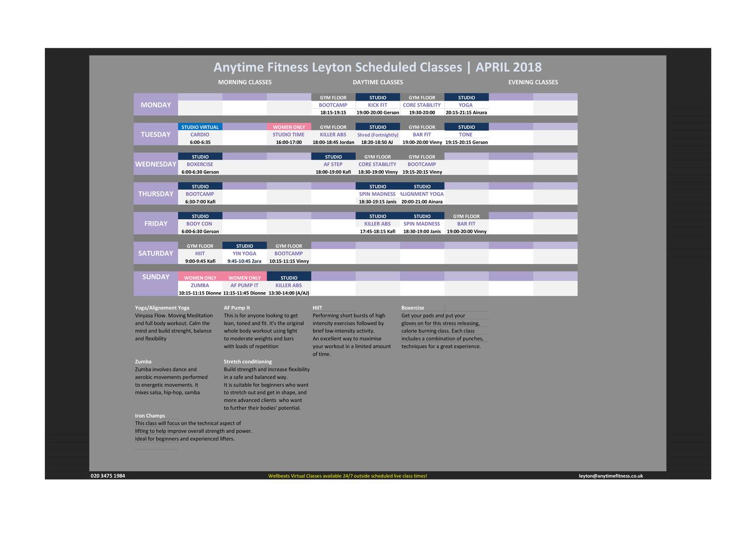 Class Timetable - April 2018.pdf | DocDroid