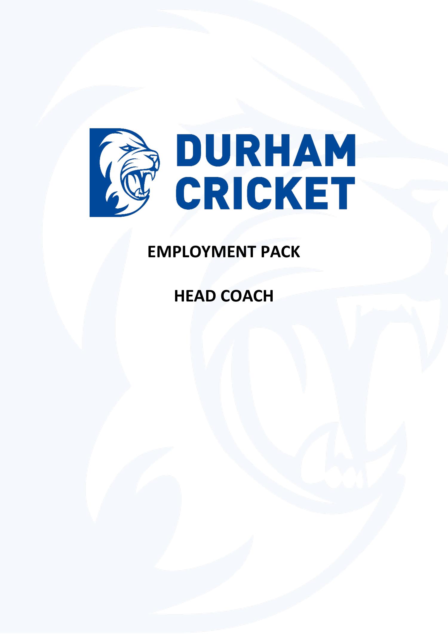 Head Coach Durham Cricket job pack.pdf | DocDroid