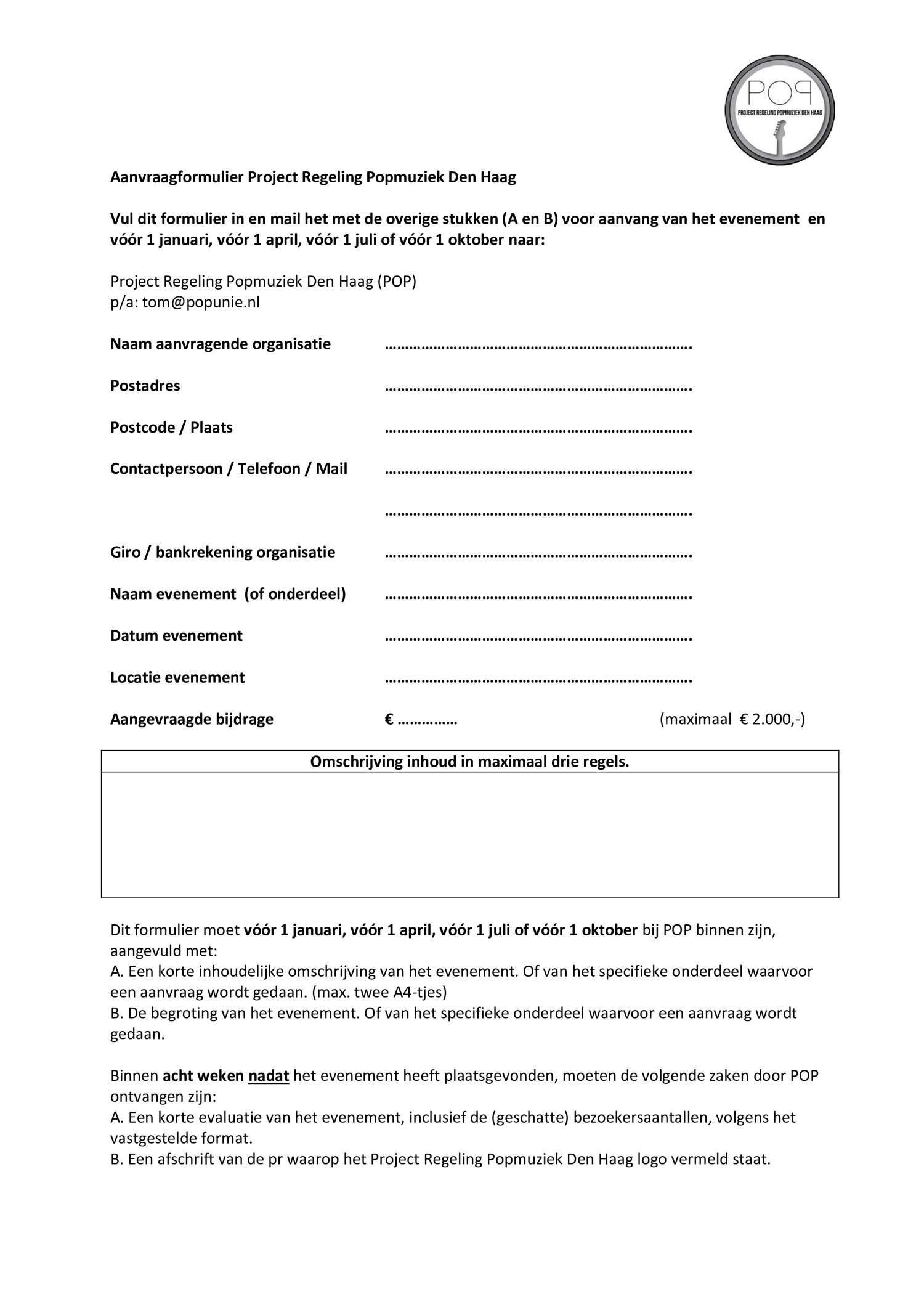 Aanvraagformulier-POP-Project-Regeling-Popmuziek-miv-2014.pdf | DocDroid