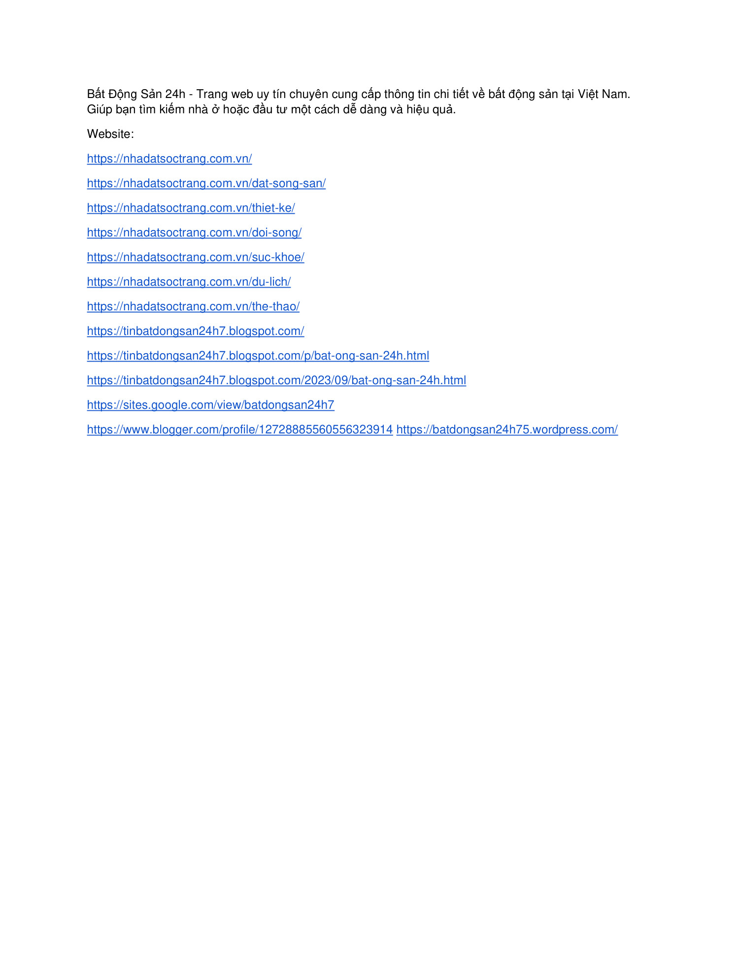 Bất Động Sản 24h.docx | DocDroid