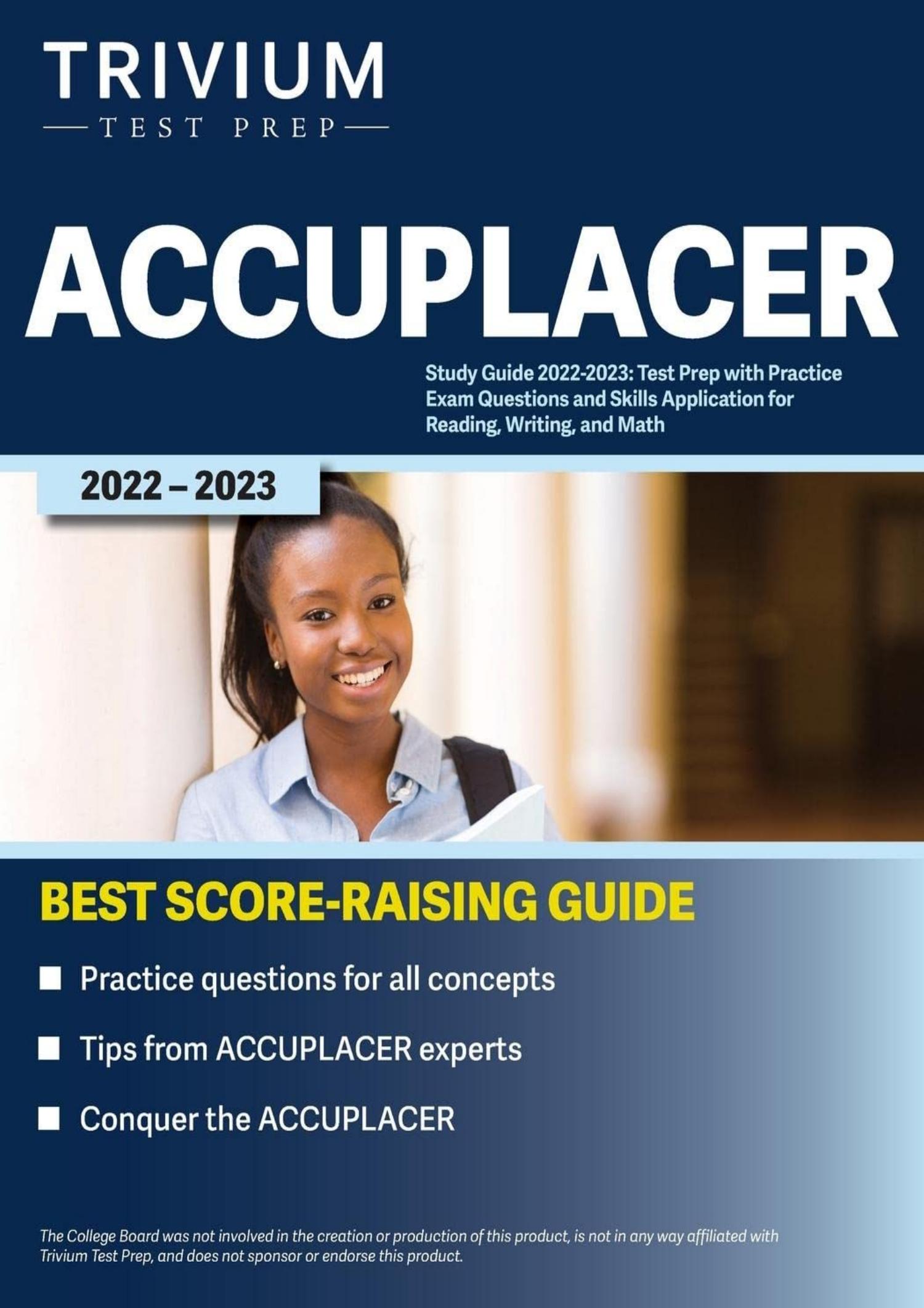 EBOOK ACCUPLACER Study Guide 2022 2023 Test Prep with Practice Exam ...