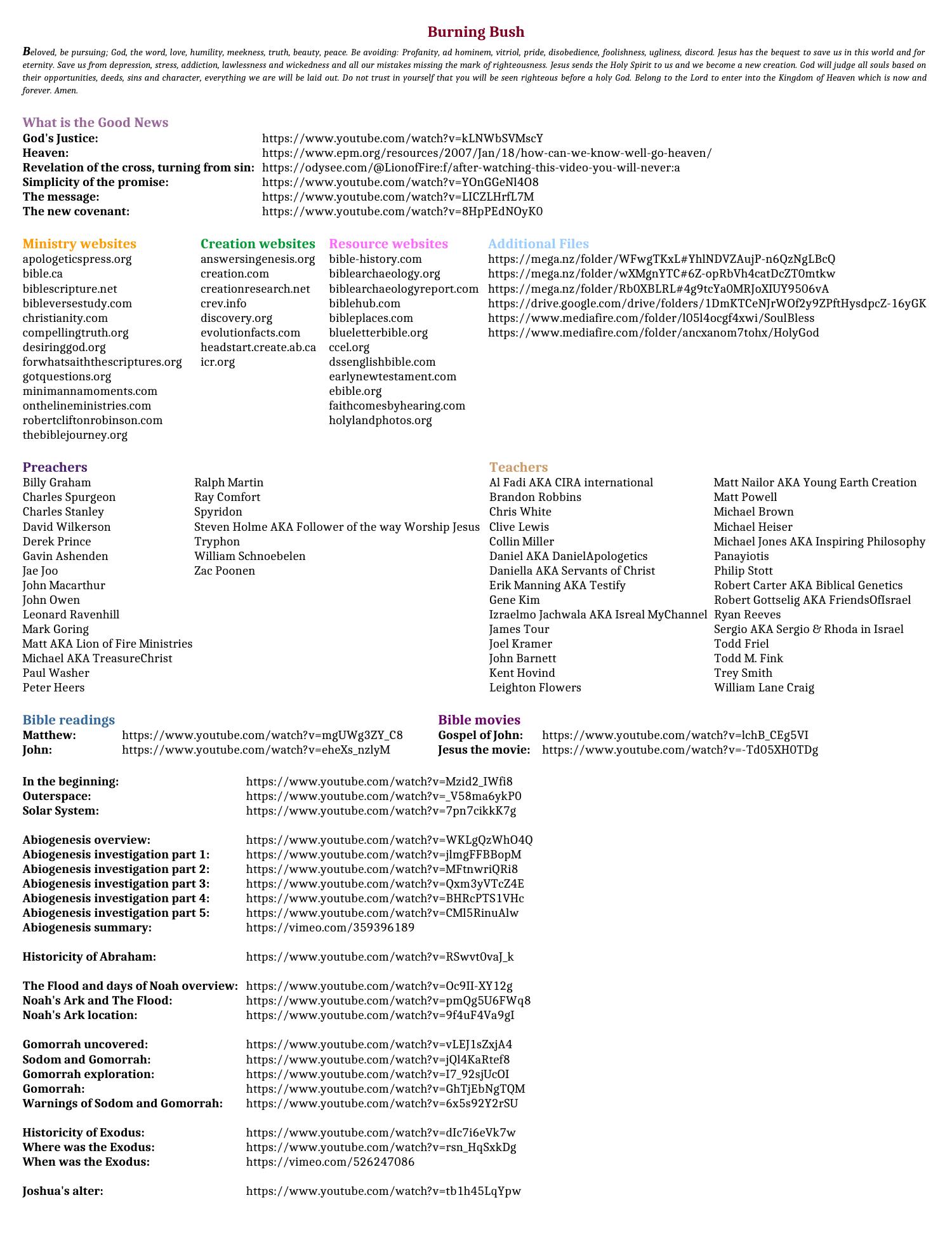 Burning Bush.odt | DocDroid
