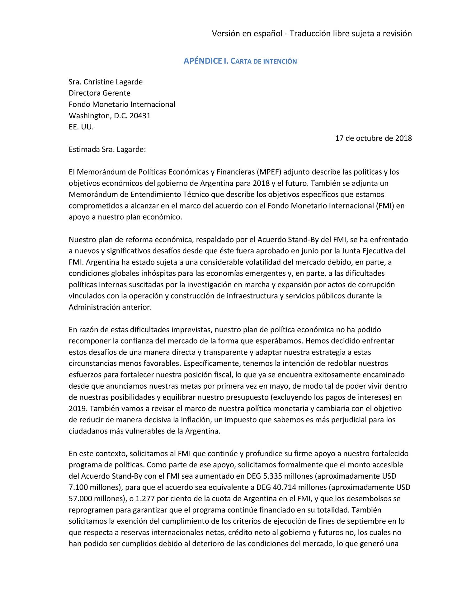 Carta De Intencion Para Puesto De Trabajo