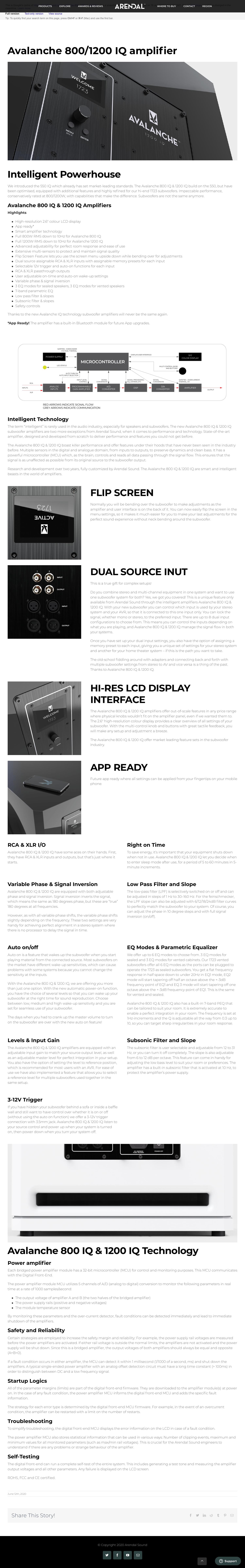 Avalanche 800_1200 IQ amplifier - arendalsound.com.pdf | DocDroid