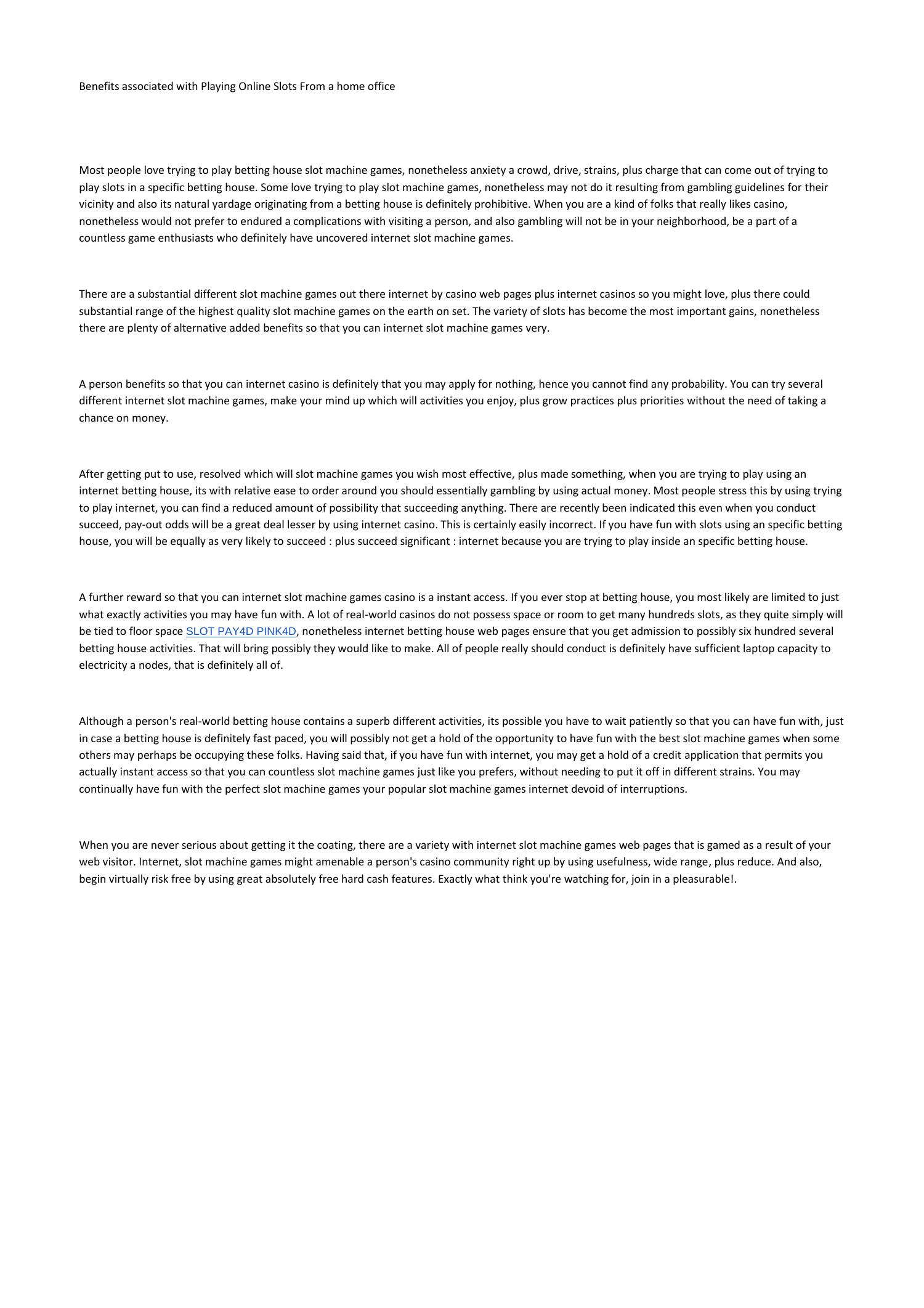 SLOT PAY4D PINK4D.docx | DocDroid