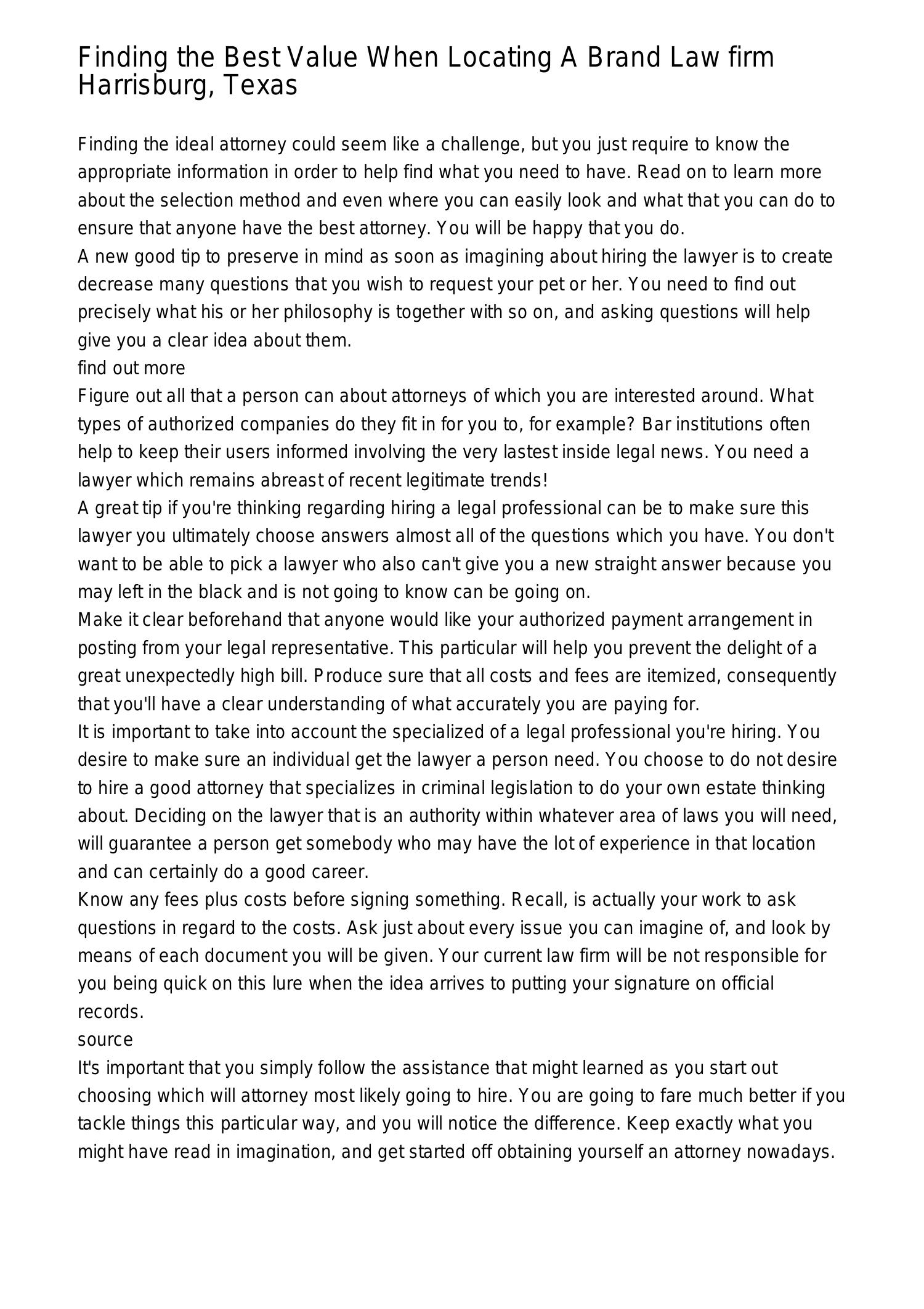 Having the Best Value When Acquiring A Hallmark Law firm Harrisburg ...