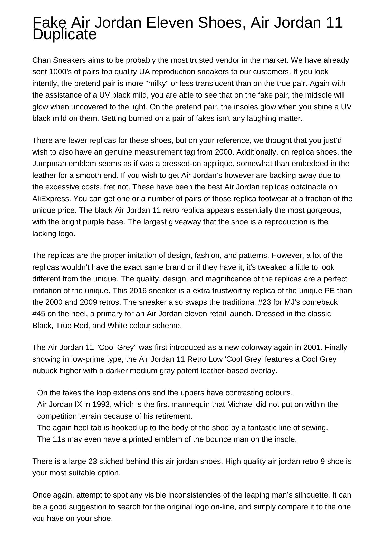 h1Pretend Air Jordan 11 Footwear Air Jordan 11 Duplicateh1wiazr.pdf.pdf | DocDroid