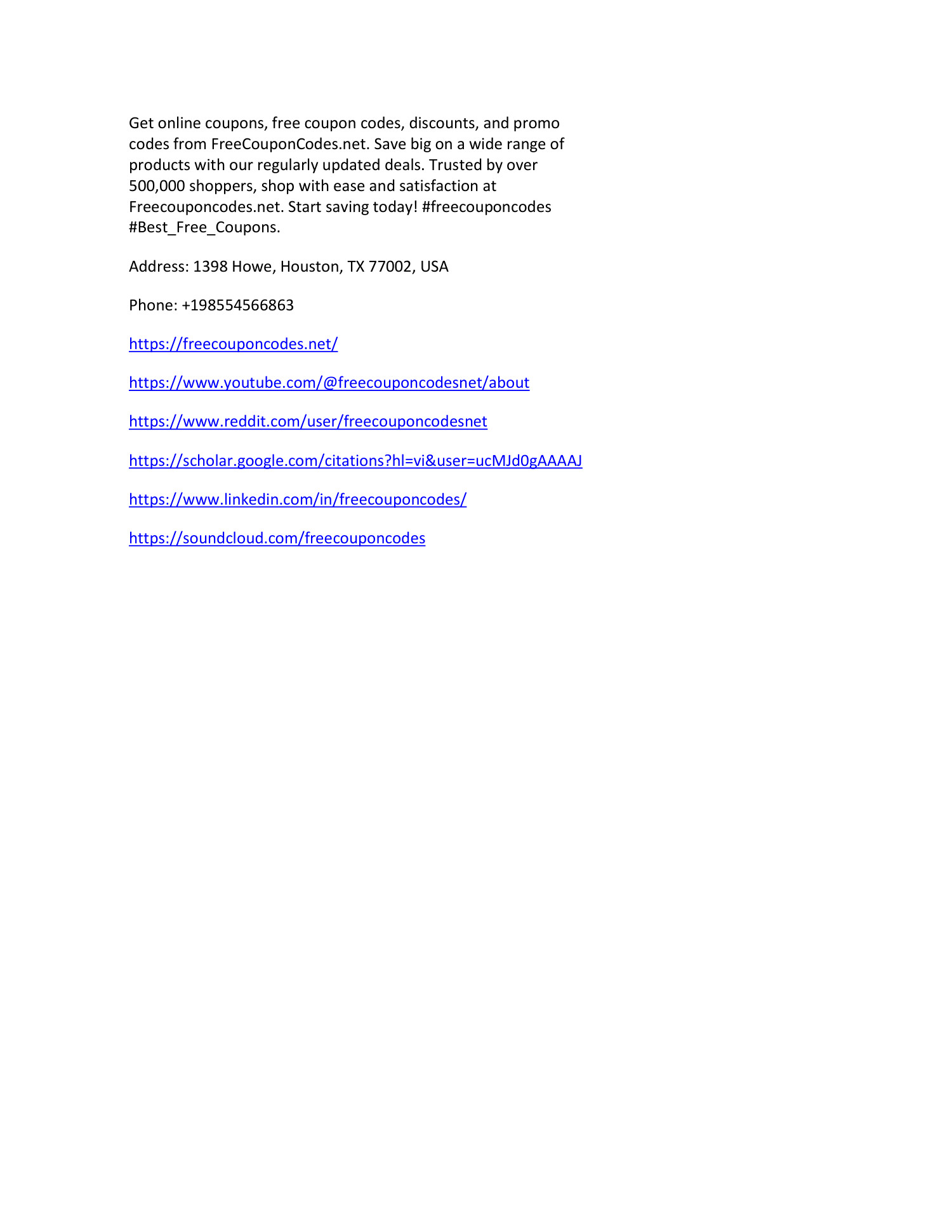 freecouponcodes.docx | DocDroid