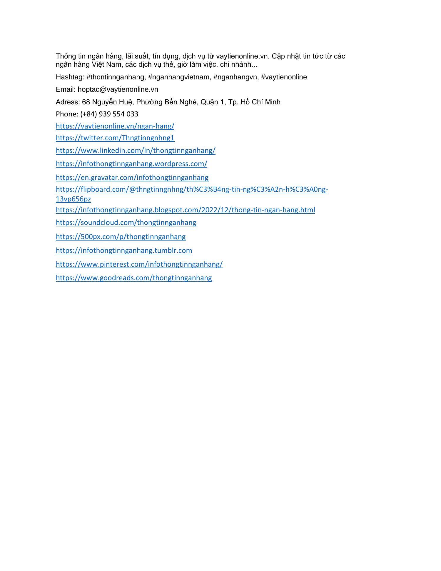 Thông tin ngân hàng.docx | DocDroid