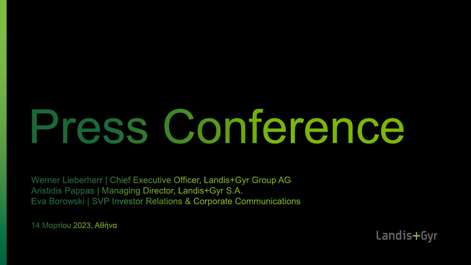 Landis+Gyr - Press Conference - Greece - March 2023 - GREEK.pptx | DocDroid