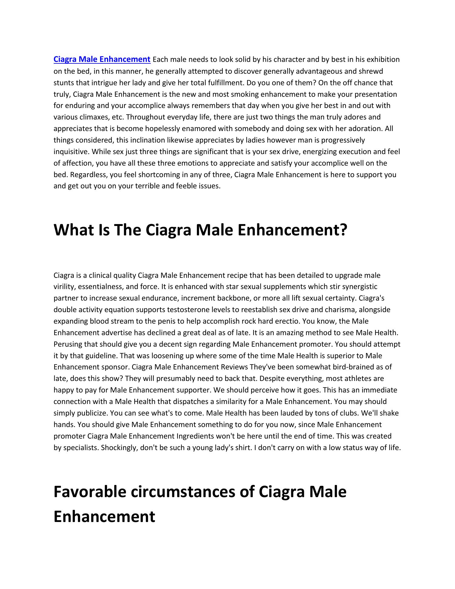 Ciagra Male Enhancement Reviews.pdf | DocDroid