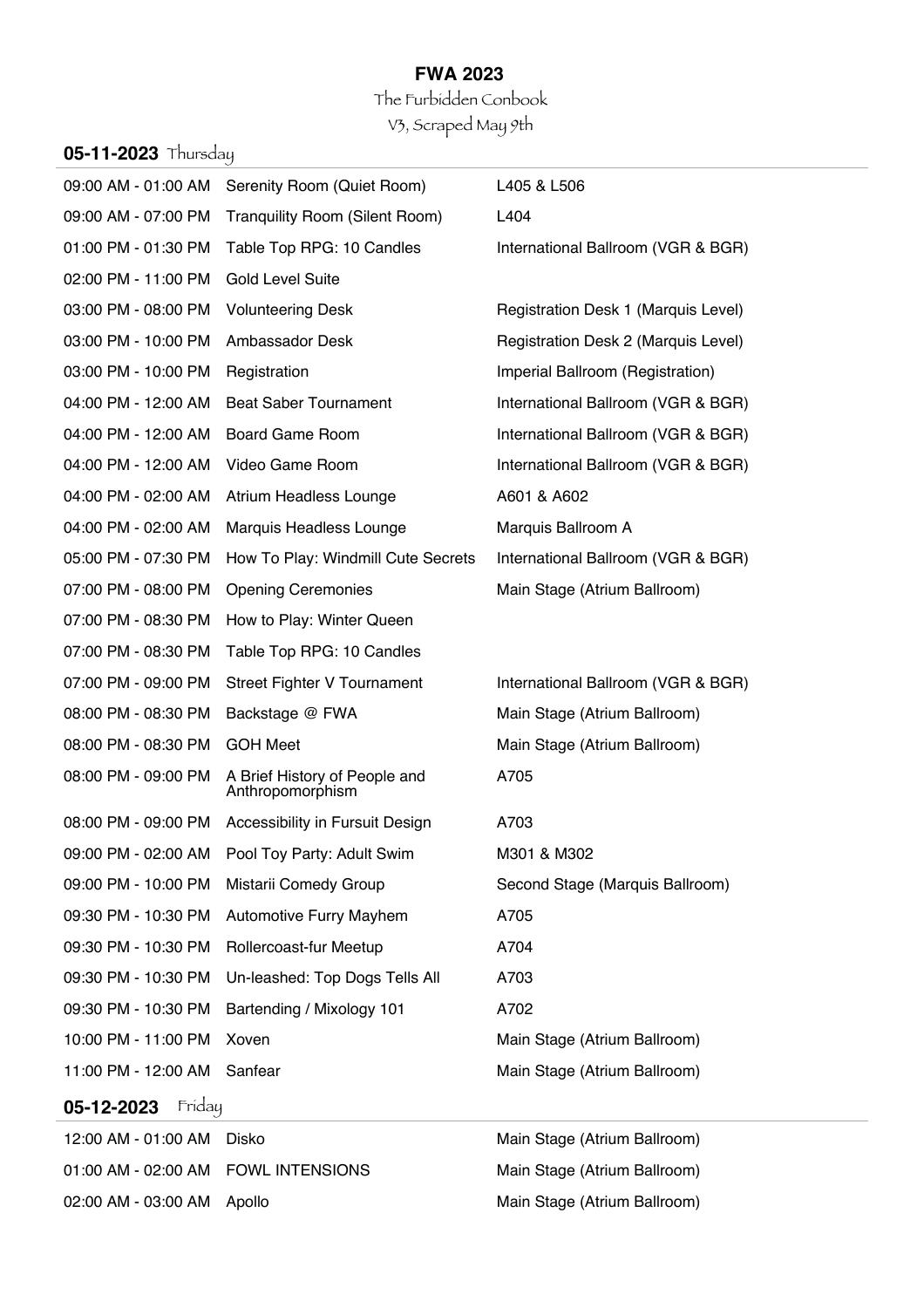 FWA 2023 Schedule Complete v3.pdf | DocDroid