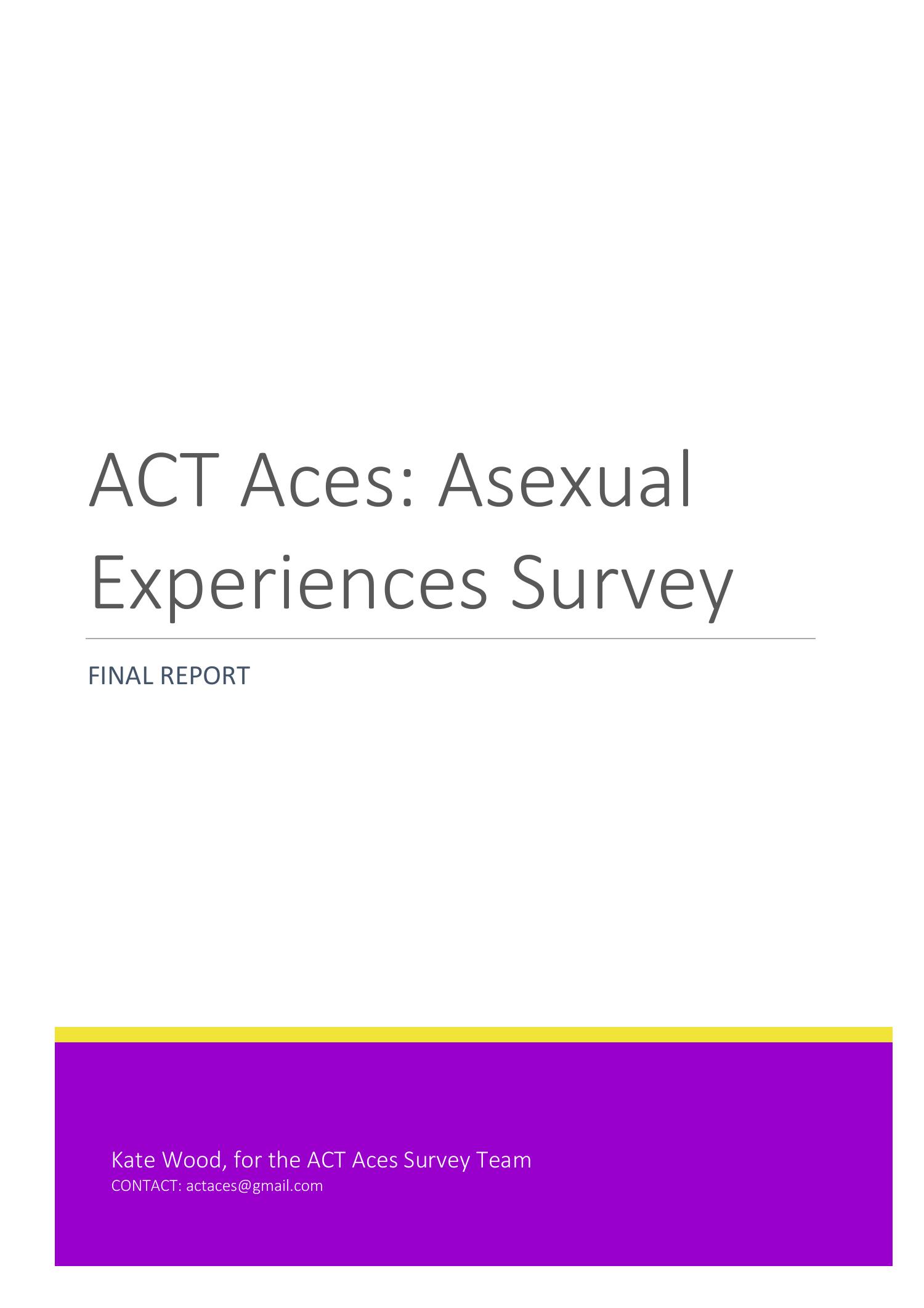 ACT Aces Asexual Experiences Survey Final Report.pdf | DocDroid