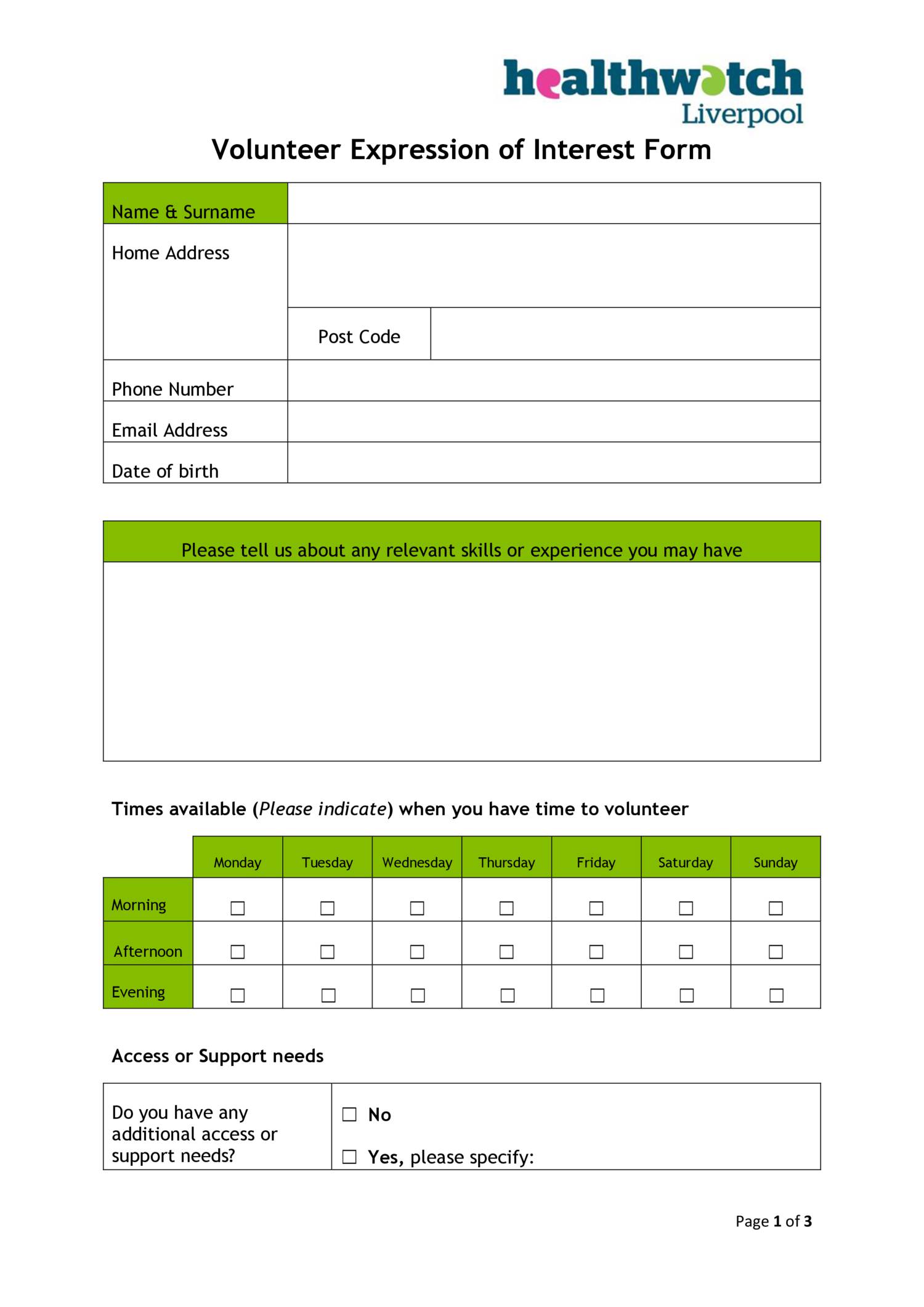 Volunteer Expression of Interest Form a.docx | DocDroid