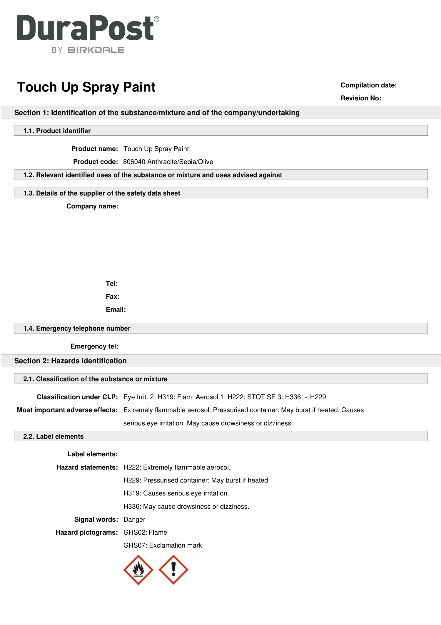 B806040A_DP+touch+up+spray+paint+KOSHH.pdf | DocDroid