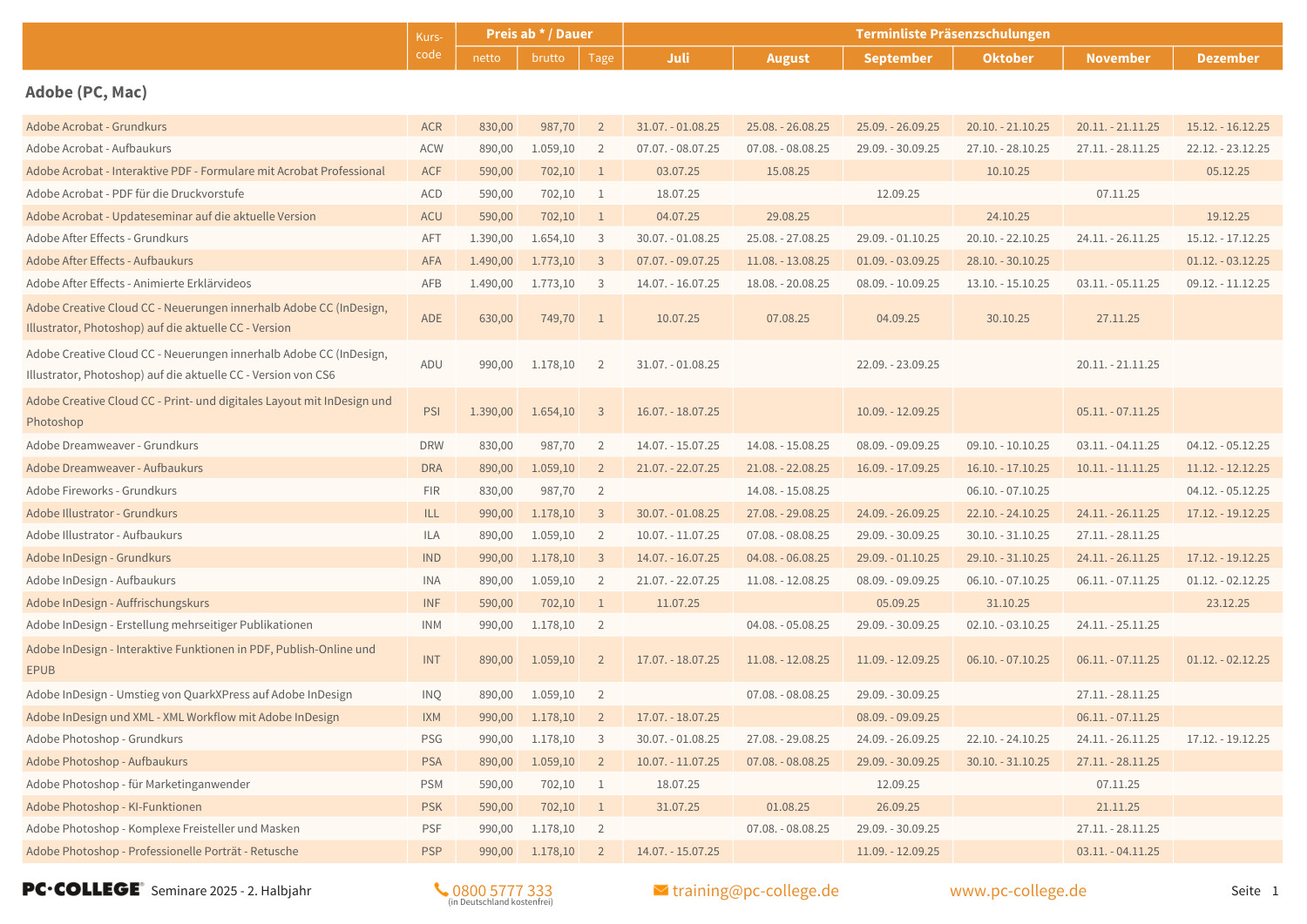 PC-COLLEGE-Terminliste-Praesenzschulungen-2025-2.Halbjahr.pdf | DocDroid