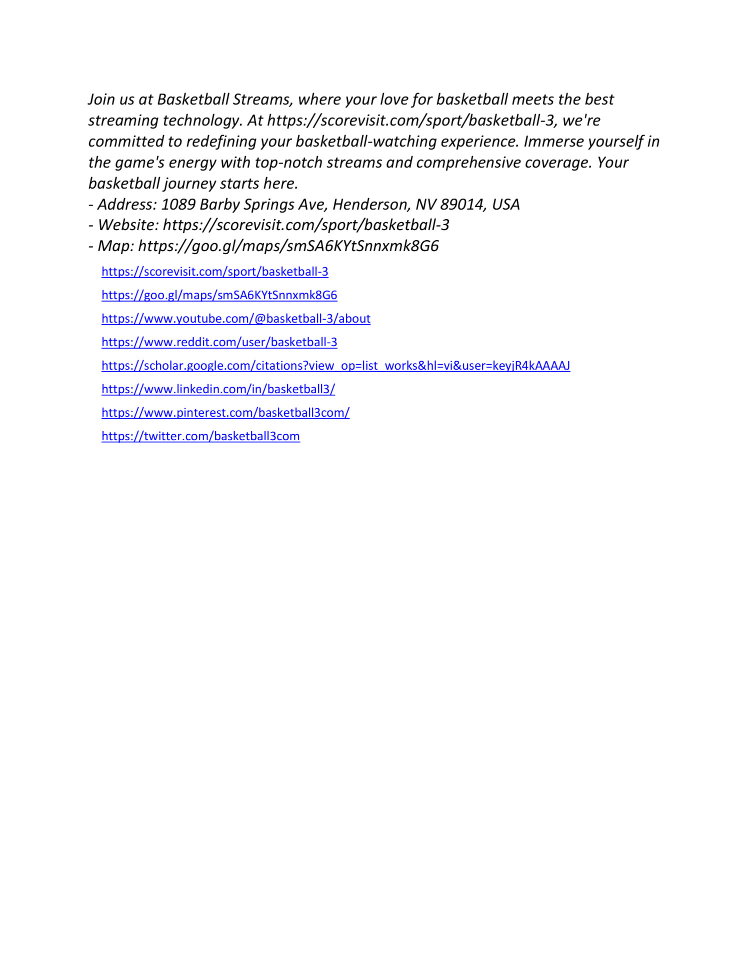 Basketball Streams.docx | DocDroid