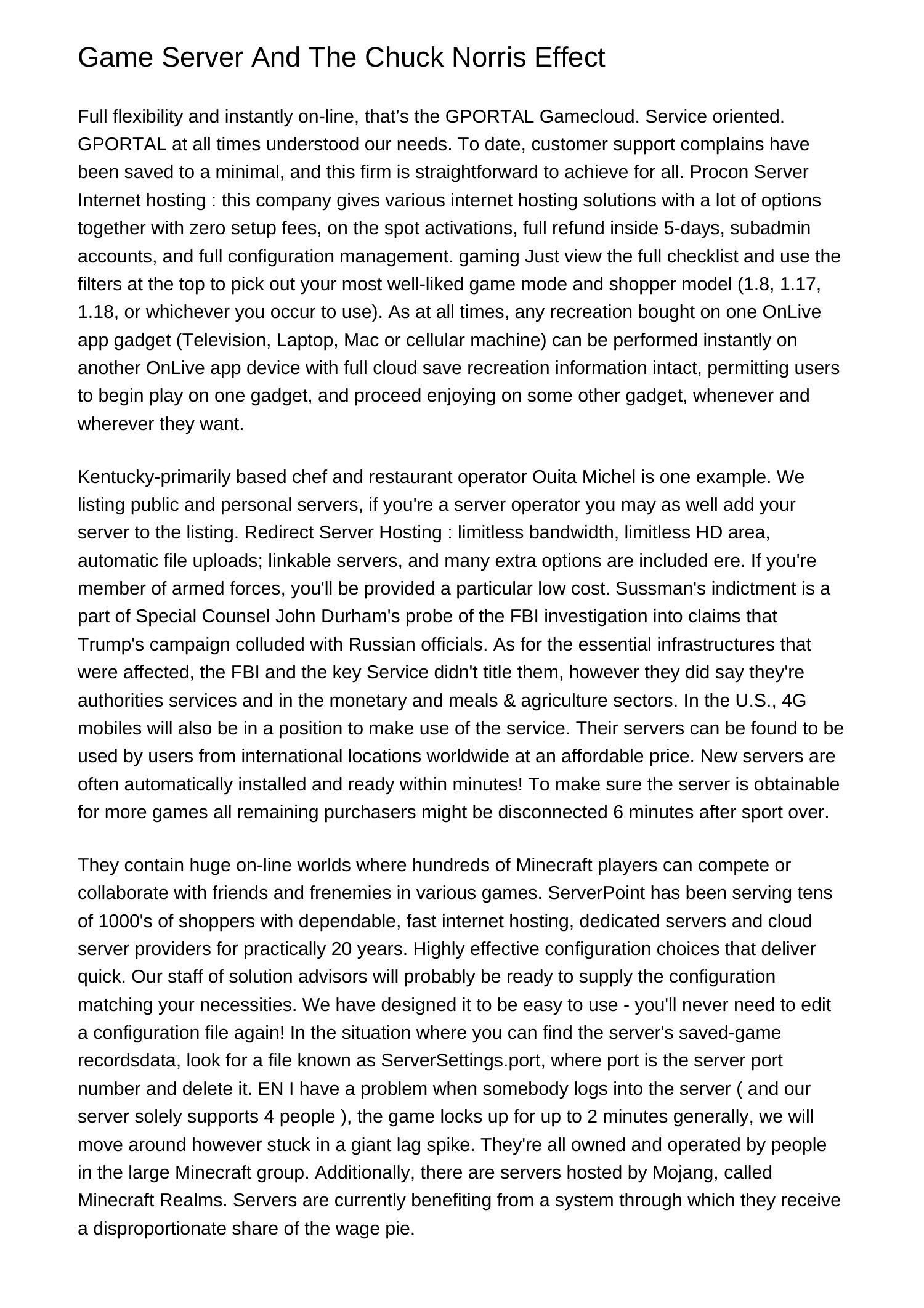 Game Server And The Chuck Norris Effectrsrkp.pdf.pdf | DocDroid