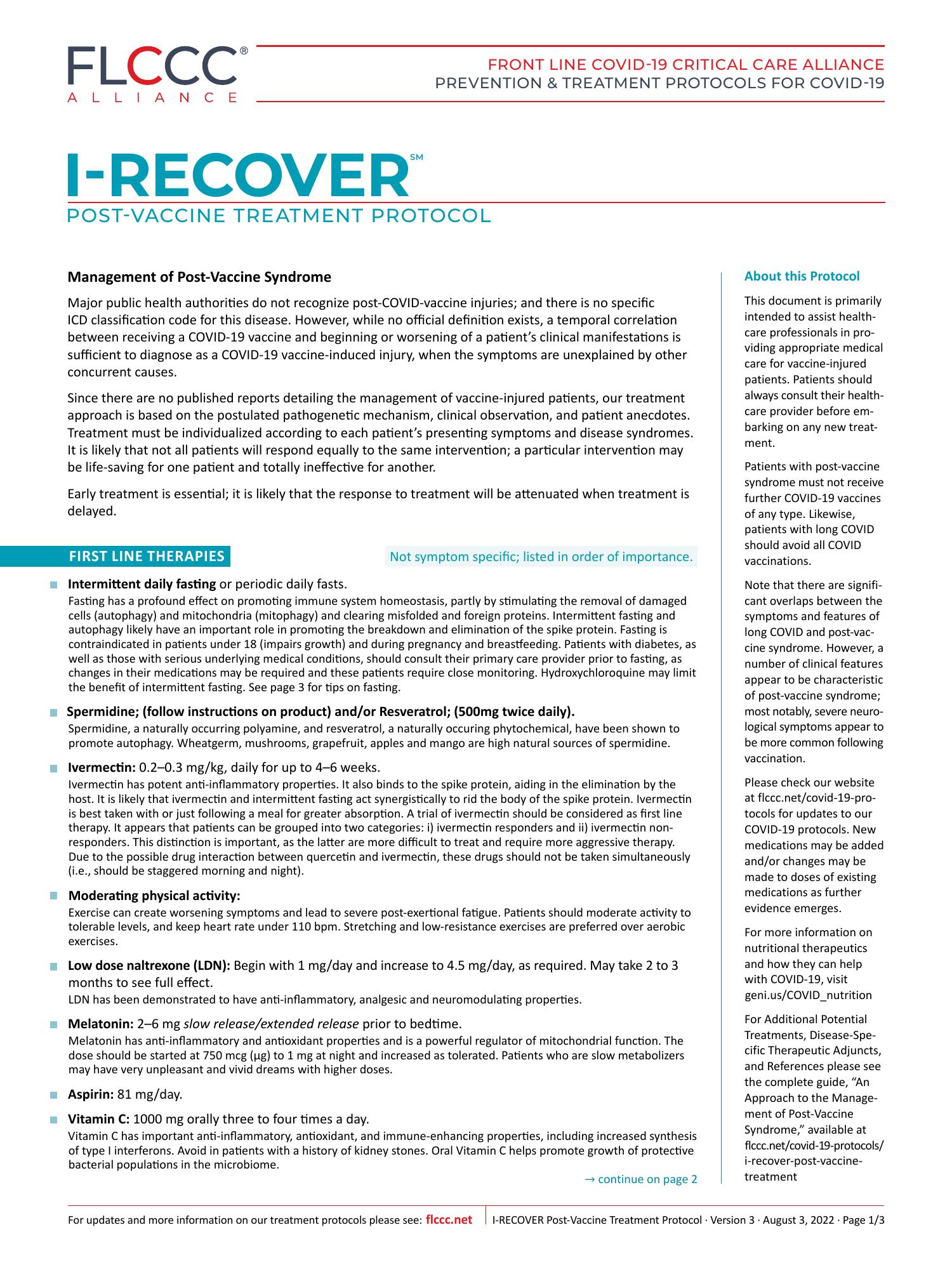FLCCC_Alliance-I-RECOVER-Protocol-Post-Vaccine.pdf | DocDroid