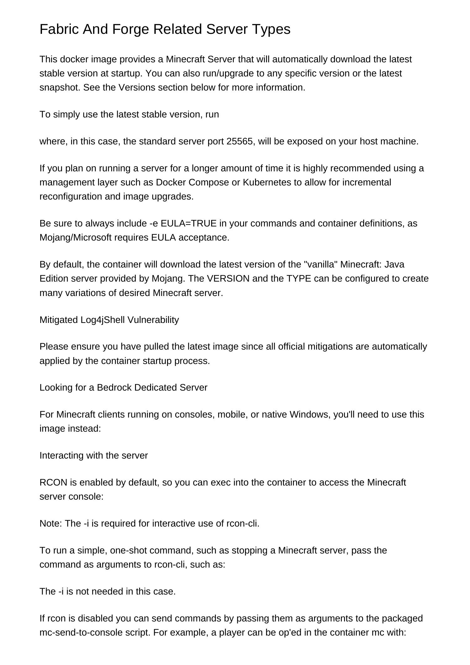 Fabric And Forge Related Server Typesaukvt.pdf.pdf | DocDroid