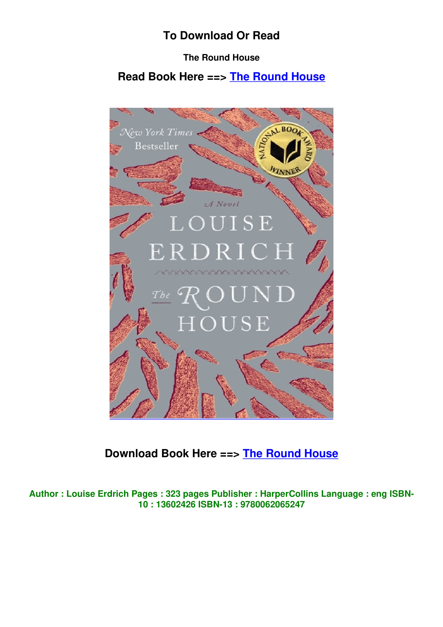 ePub download The Round House By Louise Erdrich.pdf | DocDroid