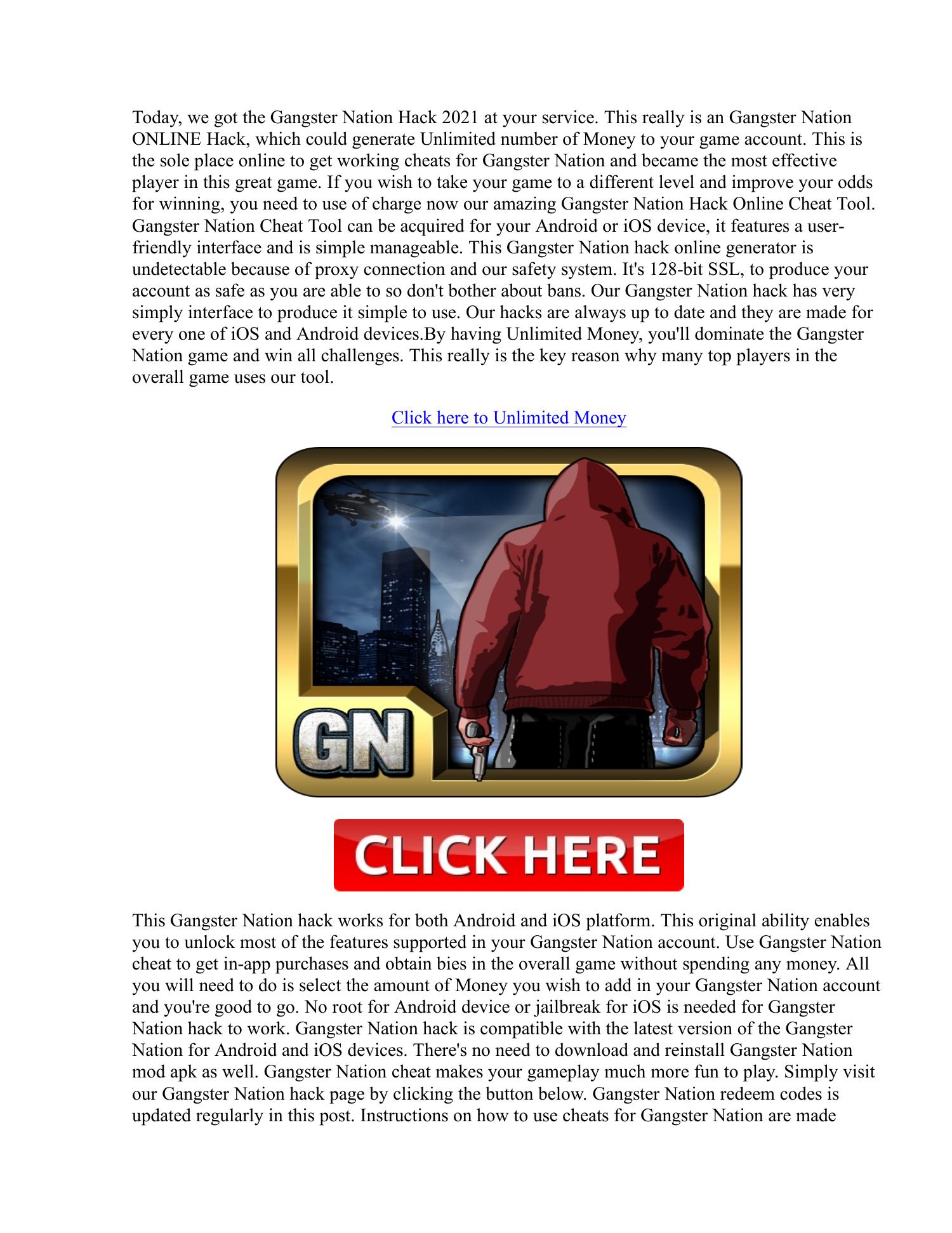 !news! Gangster Nation Hack Money Generator 2020.pdf | DocDroid