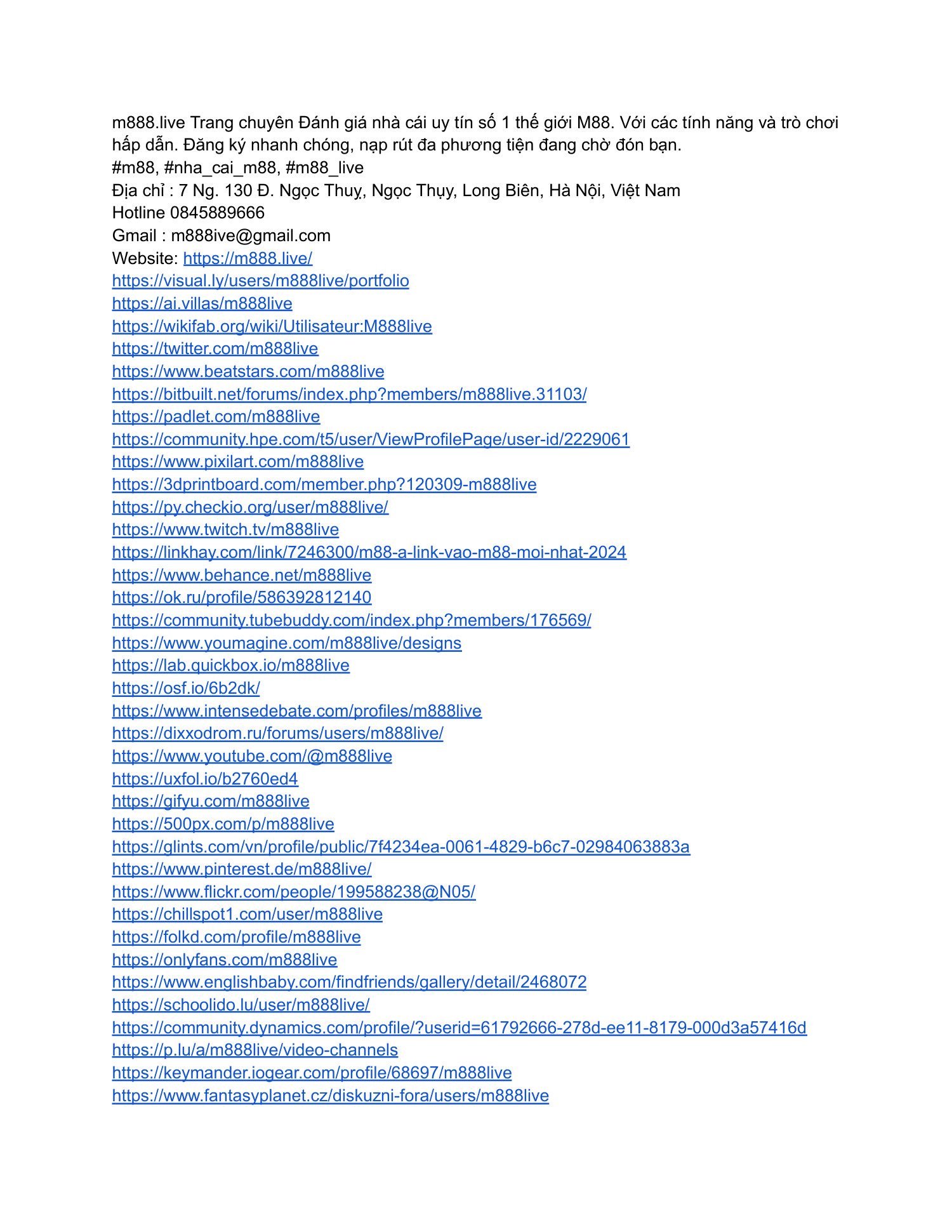M88 – Link vào M88 mới nhất 2024.pdf | DocDroid