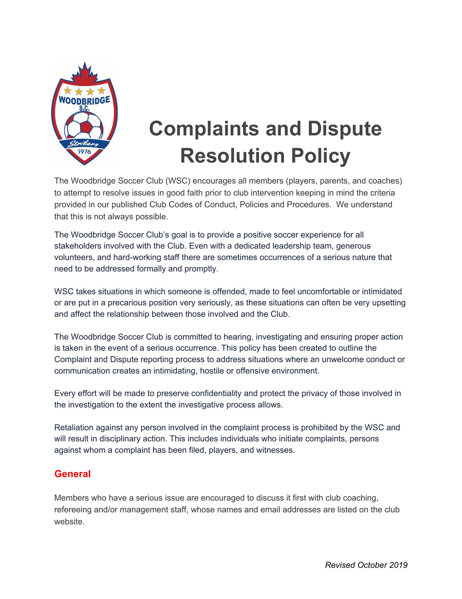 Complaints and Dispute Resolution Policy.pdf | DocDroid